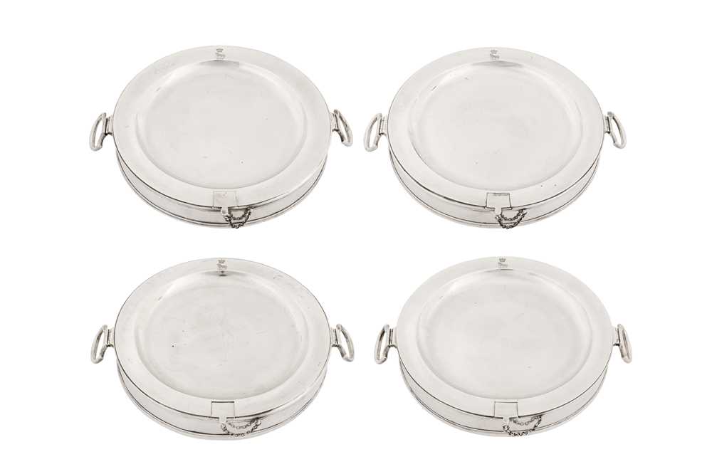 Lot 410 - A set of four George III sterling silver
