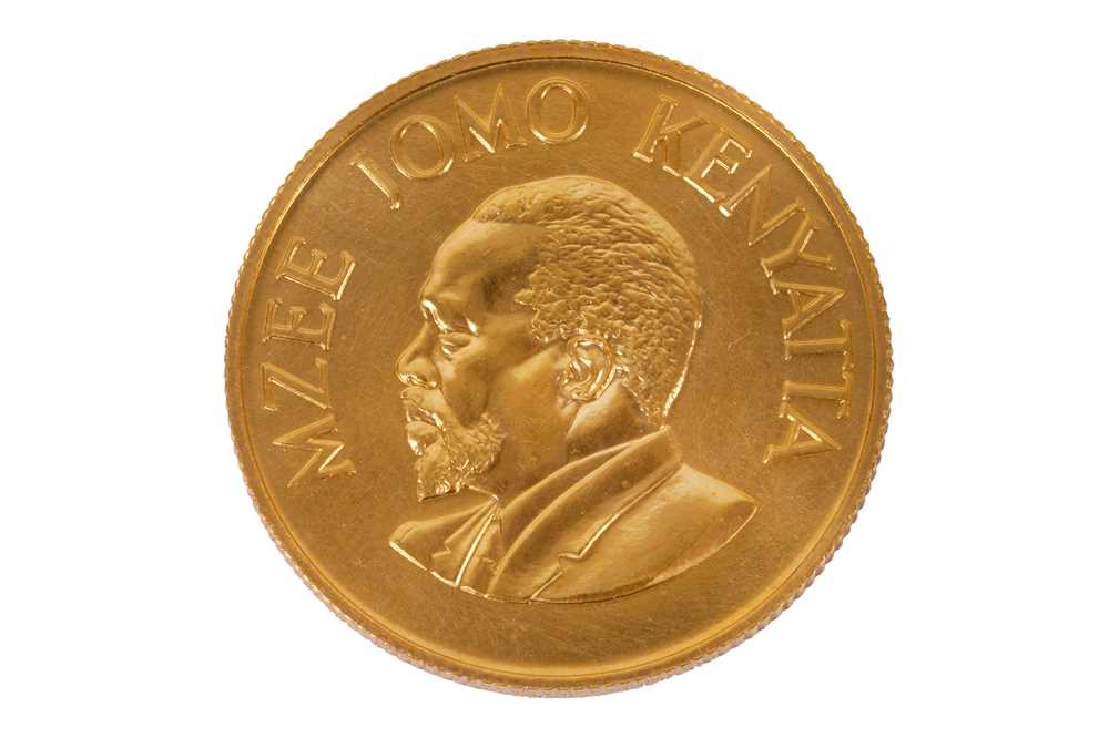 Lot 63 - KENYA, 1966 GOLD 250 SHILLINGS.