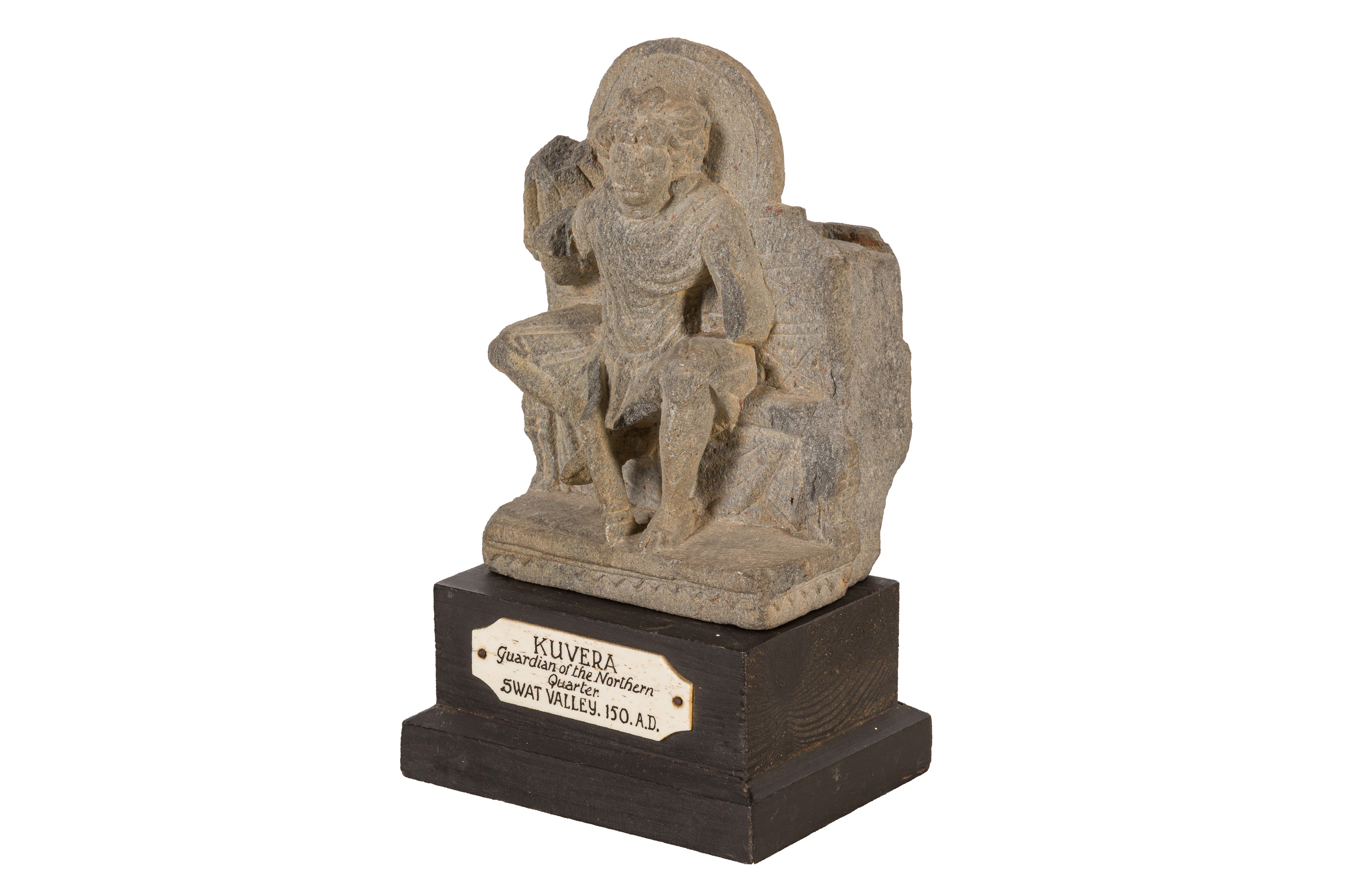 Lot 2 - A GHANDHARAN STONE SCULPTURE OF KUVERA