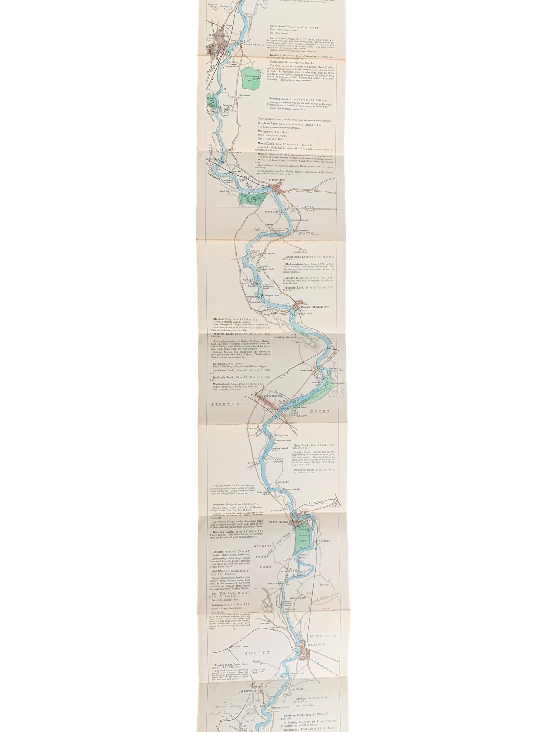 Lot 49 - The Oarsman’s and Angler’s Map of the River
