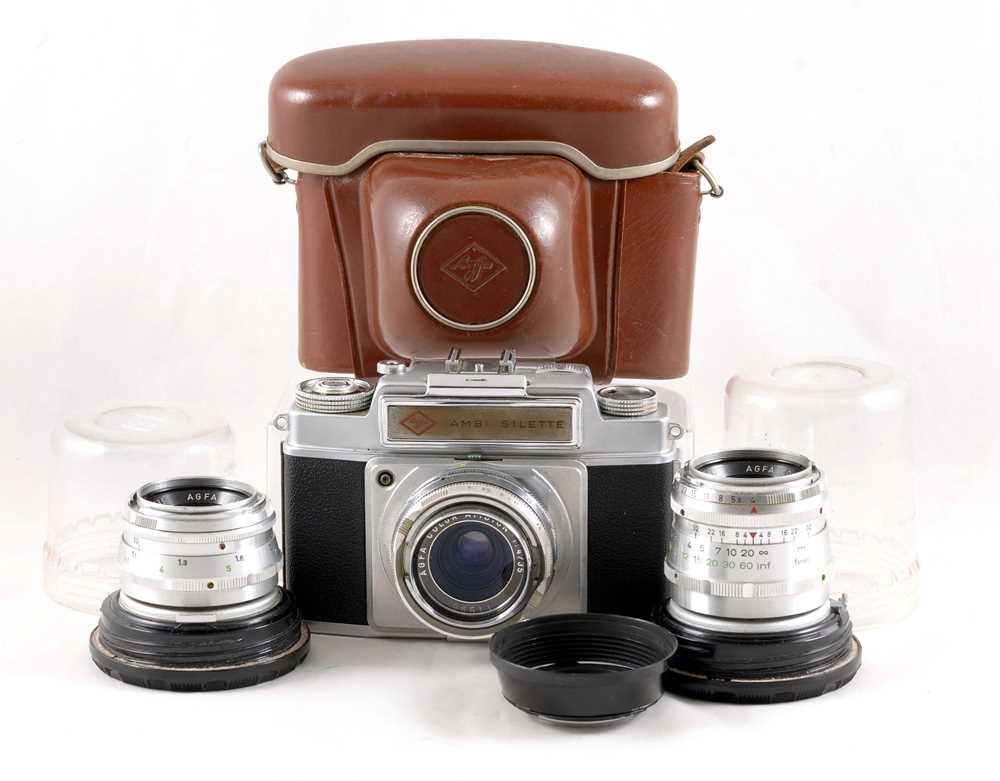 Lot 1027 - 3-Lens Agfa Ambi Silette Outfit.