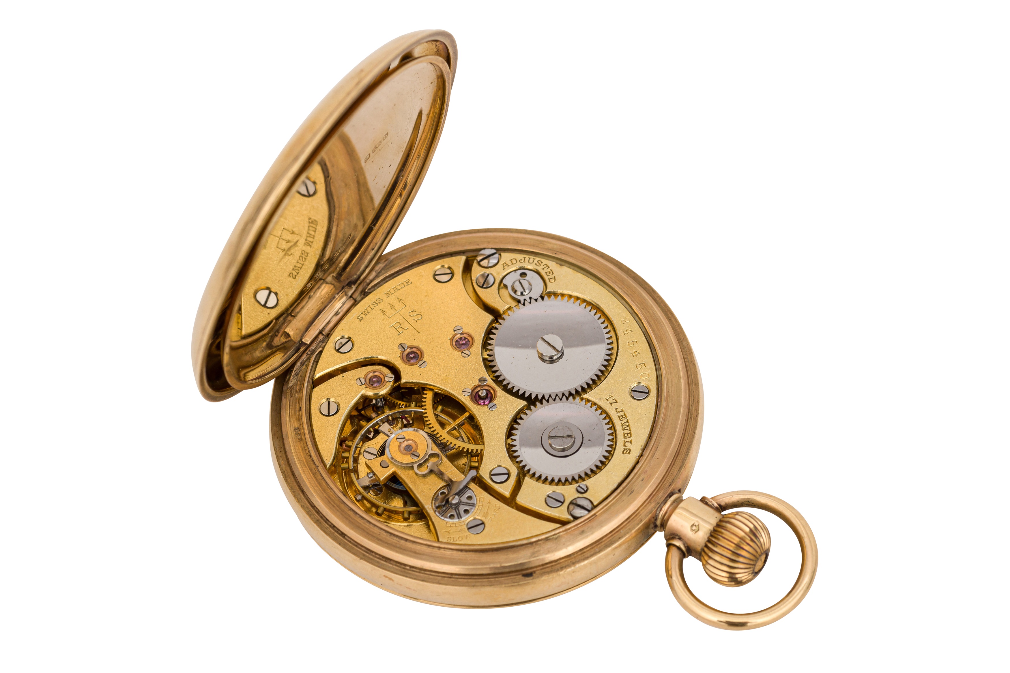 Lot 70 - A COMMEMORATIVE POCKET WATCH AND A SILVER