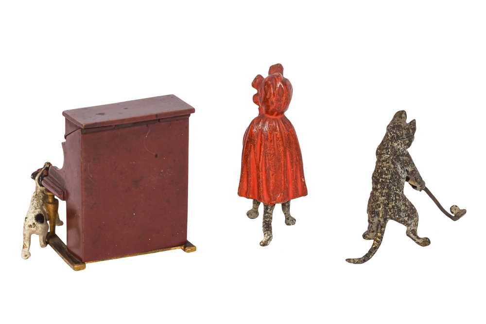 Lot 452 - A GROUP OF COLD-PAINTED BRONZE MINIATURES