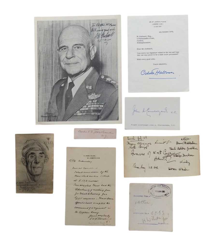 Lot 86 - Autograph Collection.- Military Interest