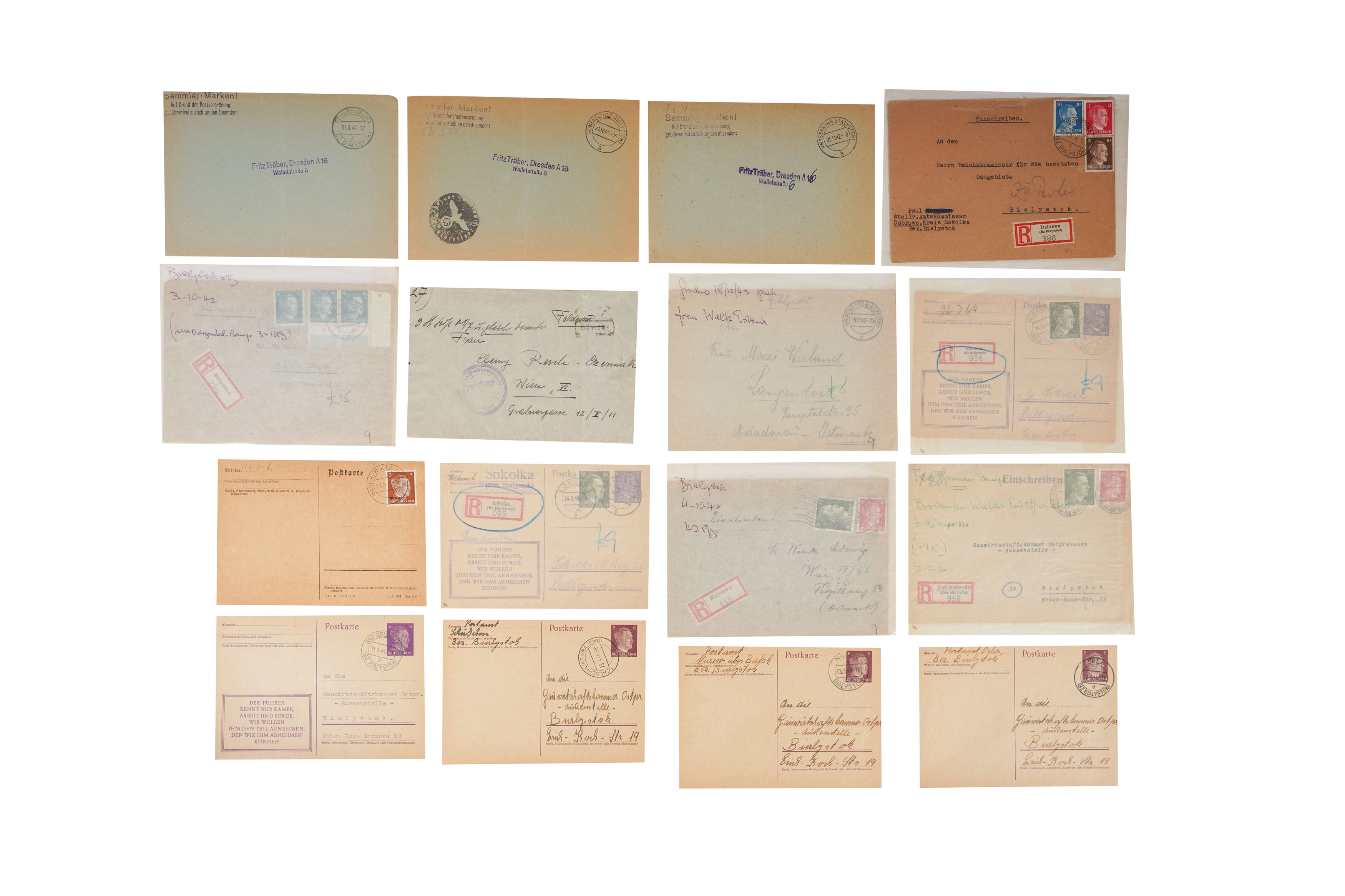 Lot 257 - World War Two Belorussia Bialystok White