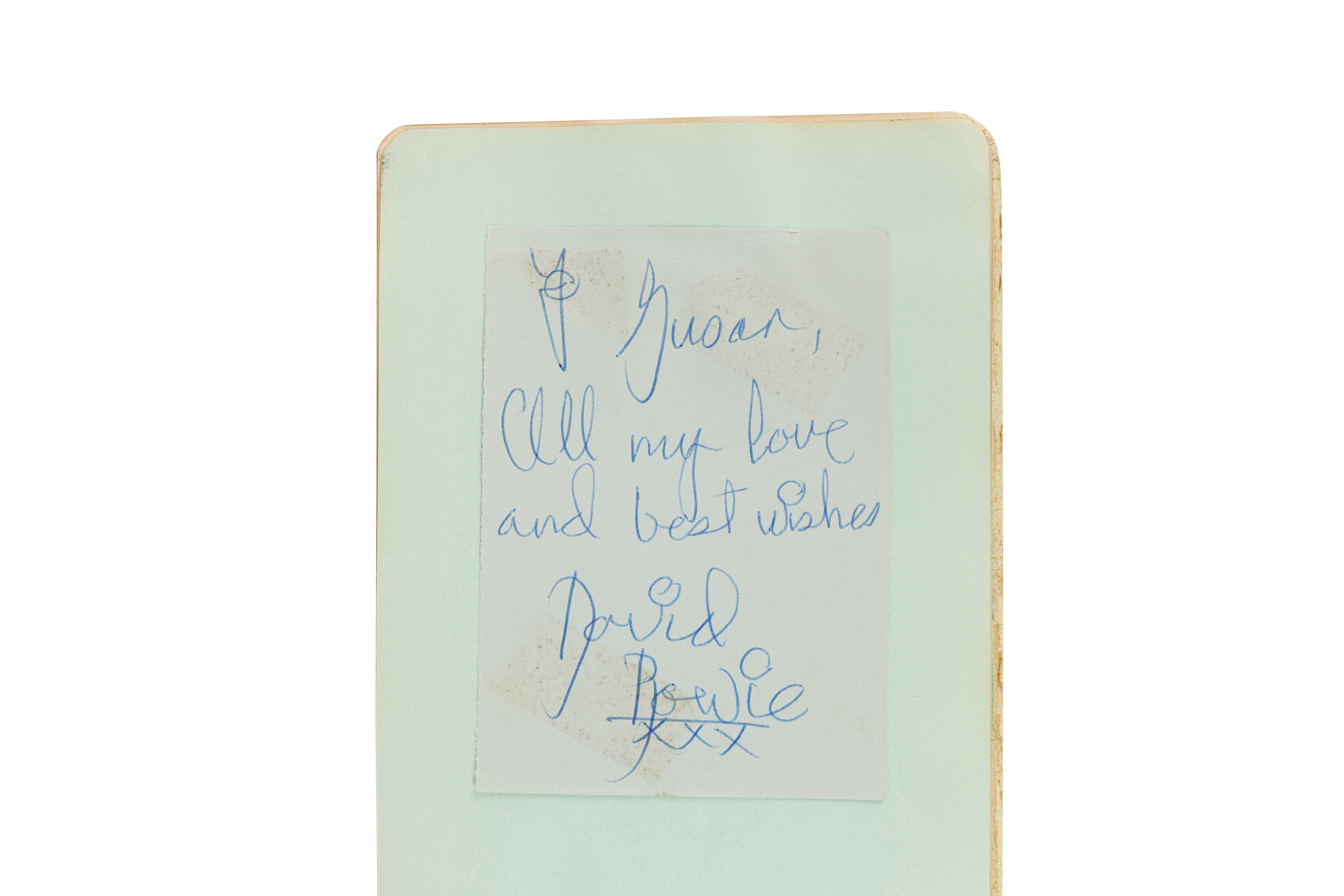 Lot 41 - Autograph Album.- Incl. David Bowie