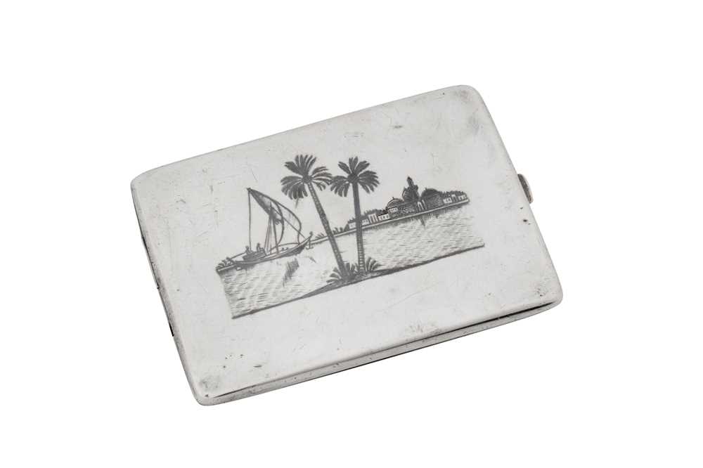 Lot 237 - A mid-20th century Iraqi silver and niello