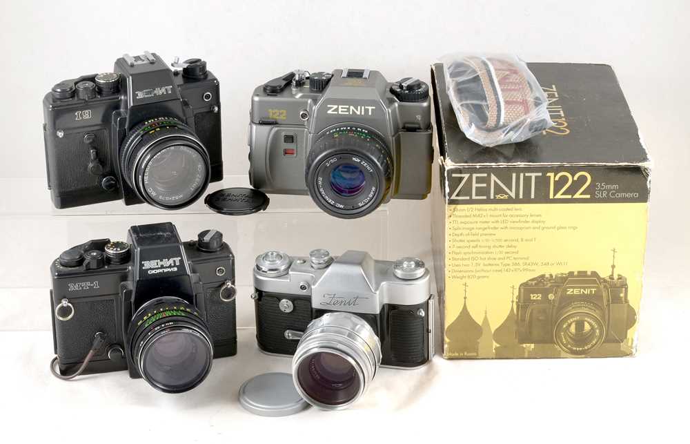 Lot 186 - A Boxed Special Edition Zenit 122 & Other