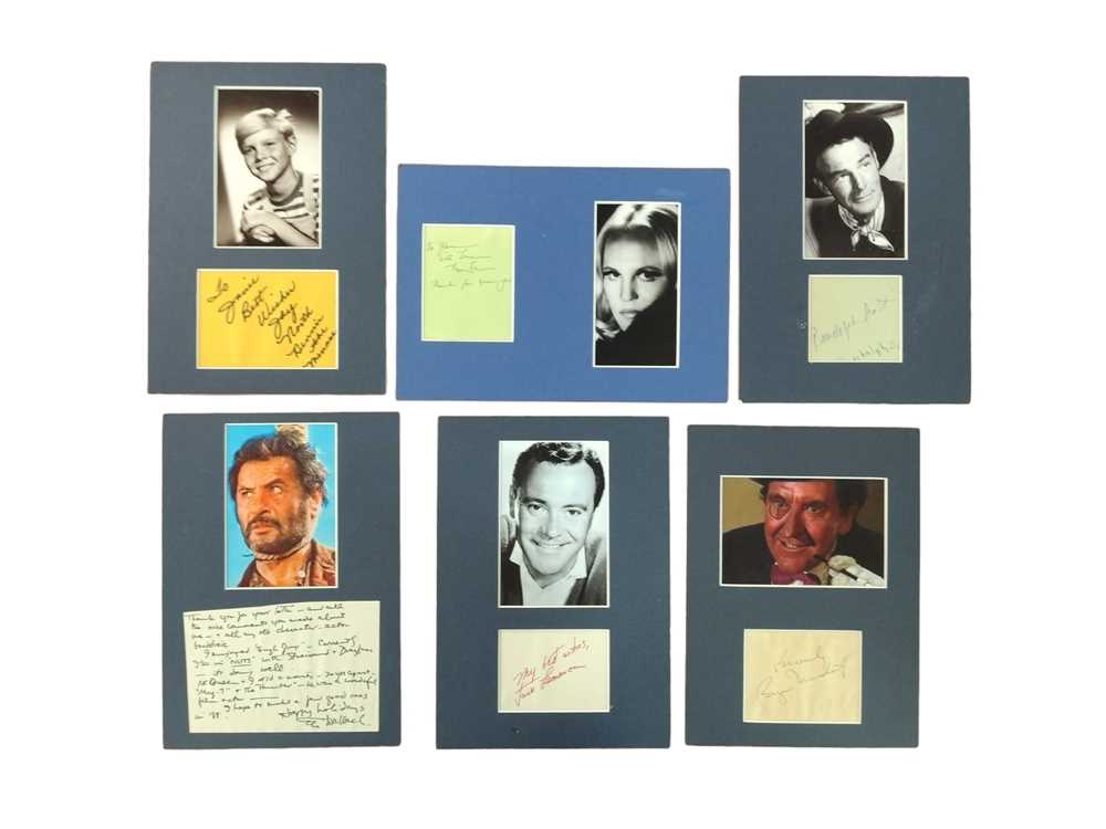 Lot 68 - Autograph Collection.- Actors, Entertainers