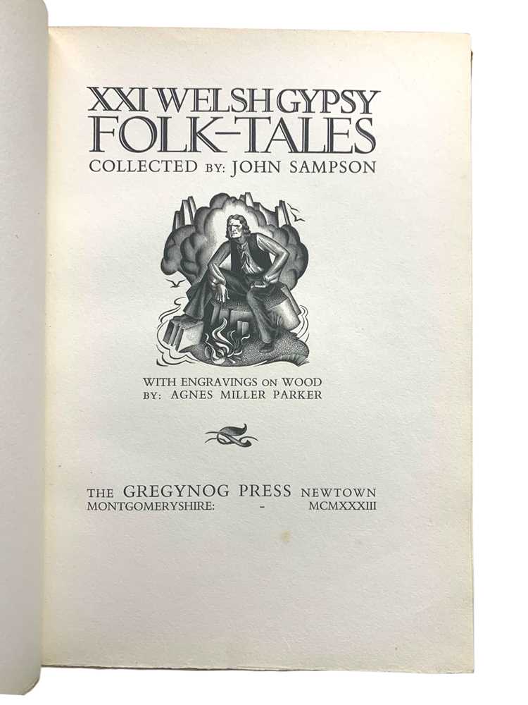 Lot 174 - Gregynog Press, XXI Welsh Gypsy Folk-Tales,