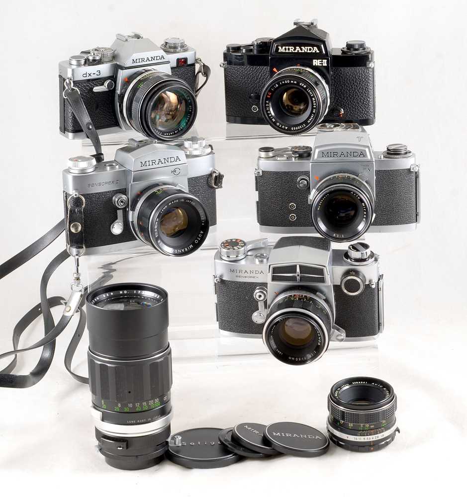 Lot 450 - Miranda Cameras & Lens Collection.