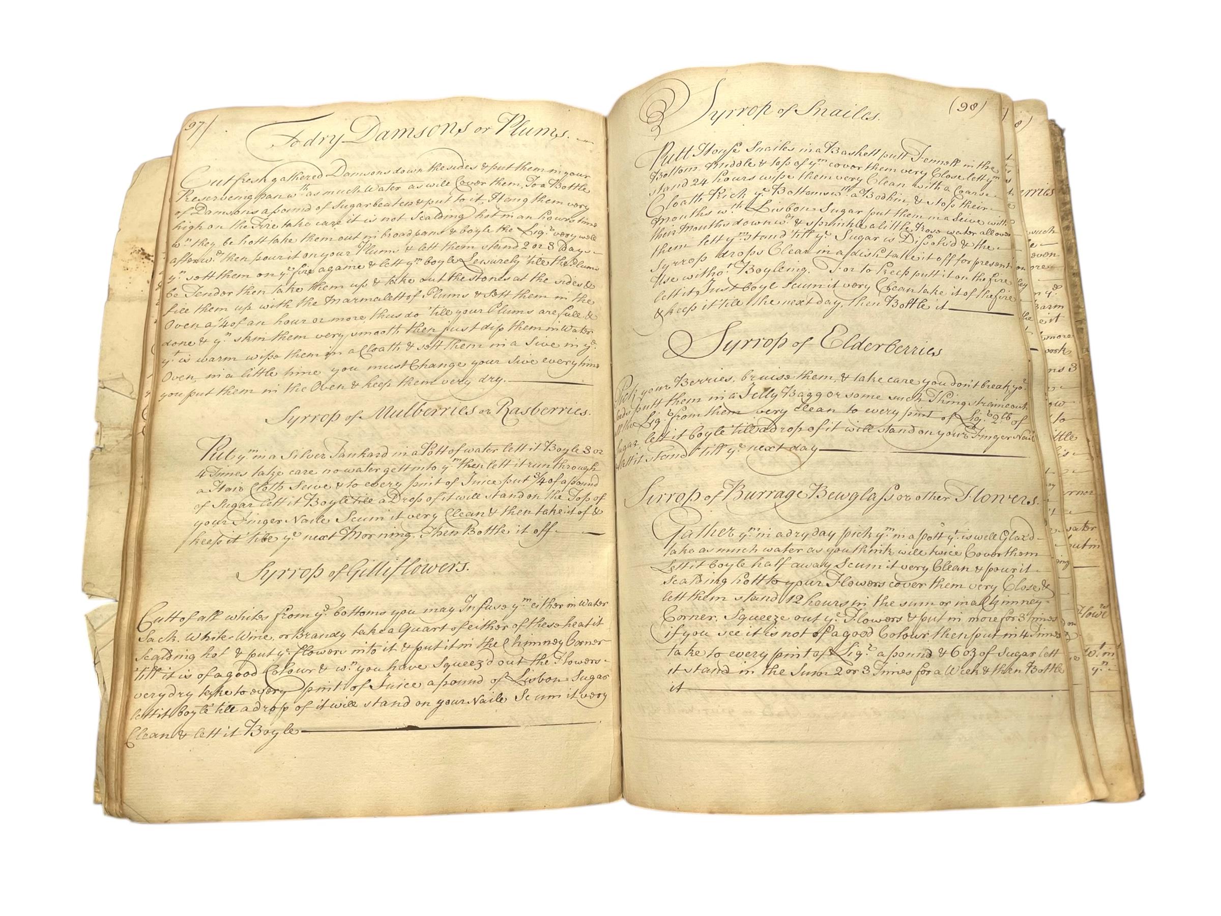 Lot 95 - Cookery Recipe Manuscript Book