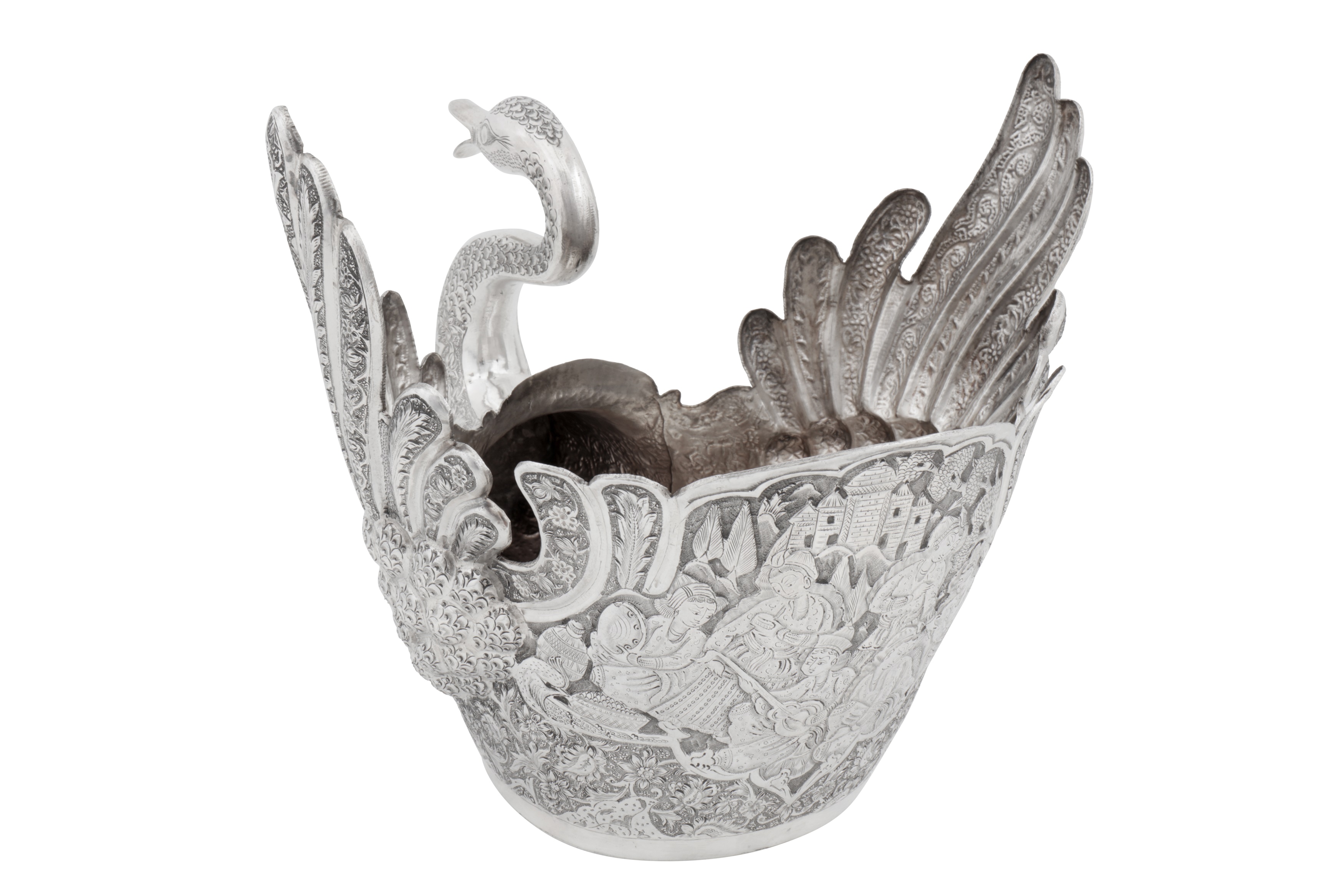 Lot 249 - A mid-20th century Persian (Iranian) silver