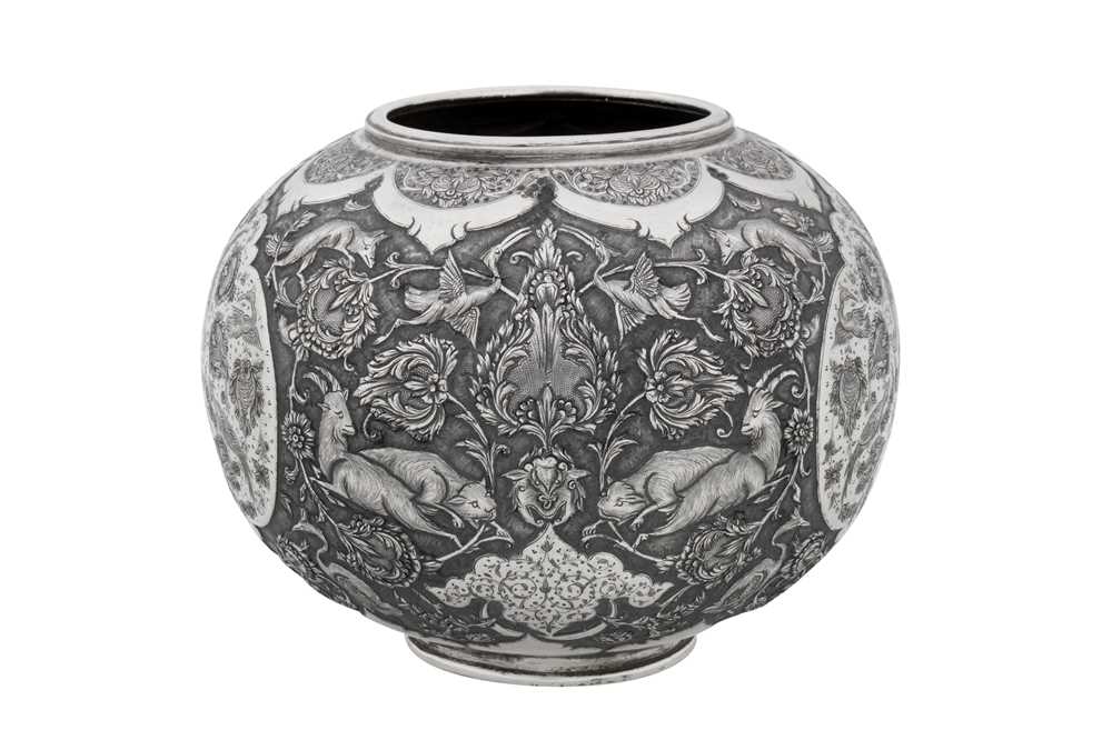 Lot 248 - A mid-20th century Persian (Iranian) silver