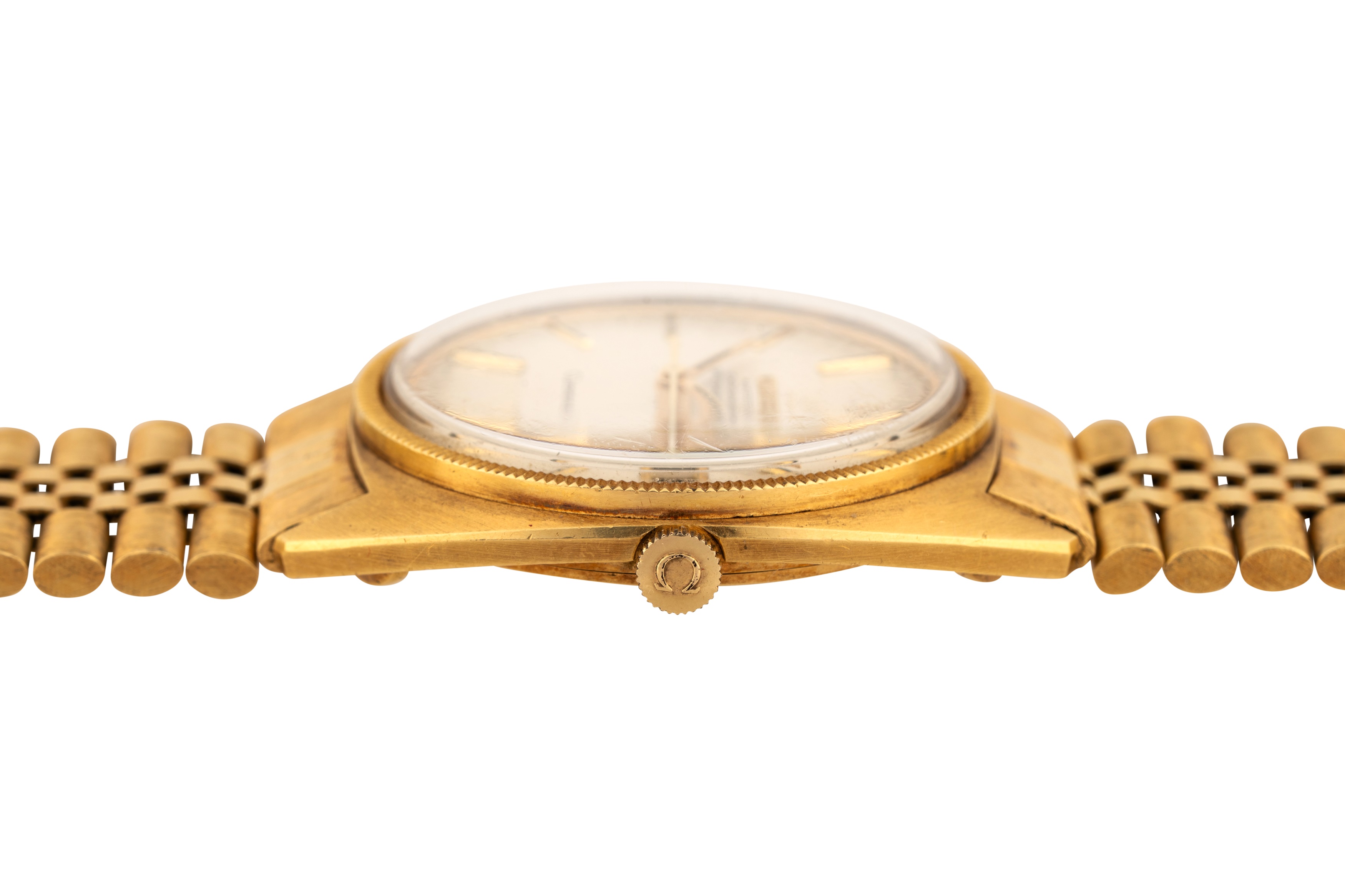 Lot 415 - Men's Omega 18k Chronometer Bracelet Watch