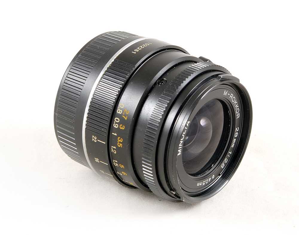 Lot 257 - Minolta 28mm f2.8 M-Rokkor Lens for Leica