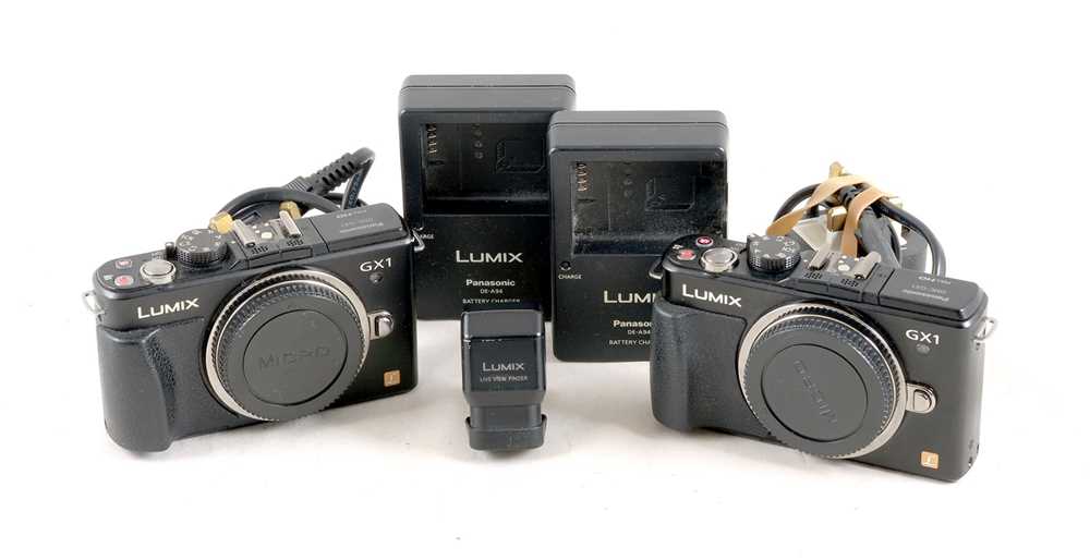Lot 350 - A Pair of Panasonic Lumix GX1 Digital Camera