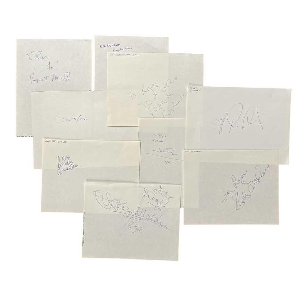 Lot 83 - Autograph Collection.- From the Roger