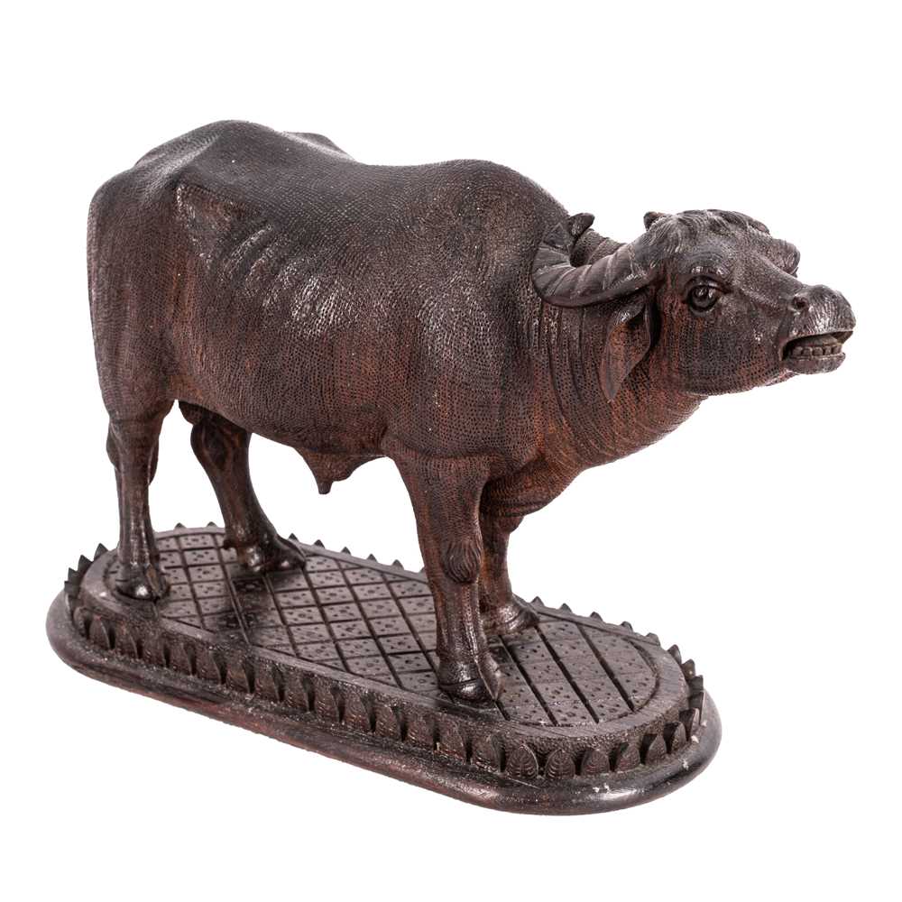 Lot 134 - An Indian Gujarati figure of Nandi, 19th