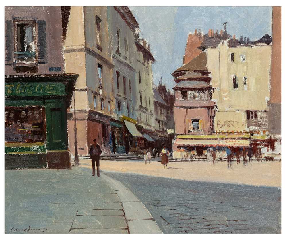 Edward Seago (British, 1910-1974) Place Saint-Michel, Paris - auctions ...