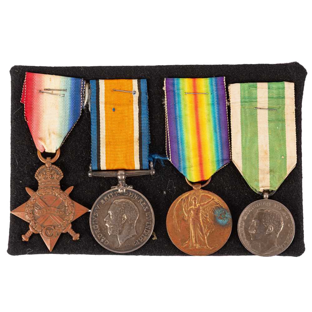 Lot 126 - Group, WWI Medal Trio and Italian Messina