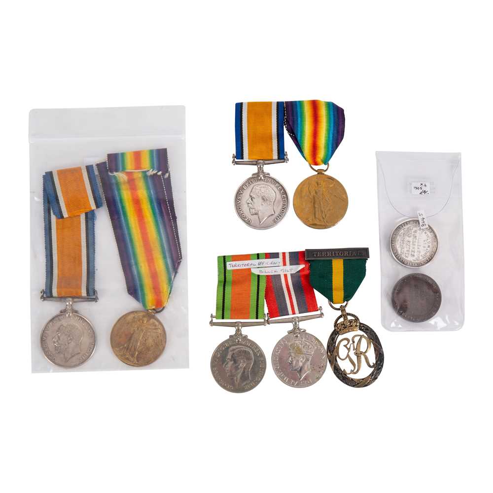 Lot 208 - A WWII Territorial Decoration medal group,