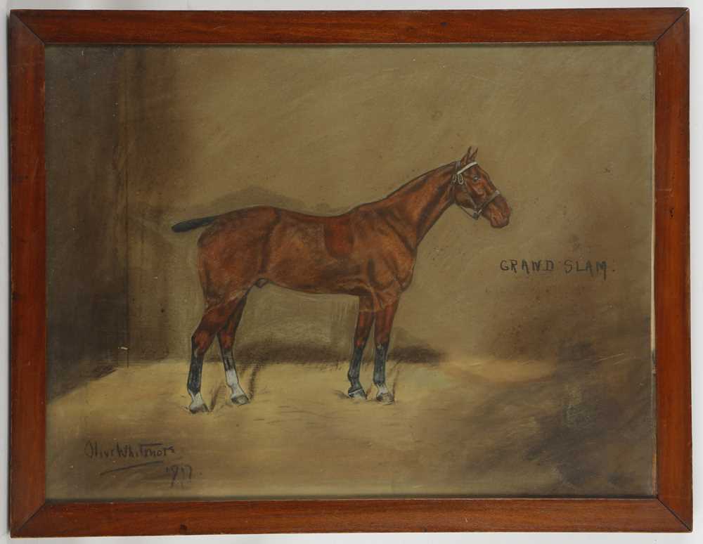 Lot 152 - Olive Whitmore, 'Grand Slam'. Conte, pencil