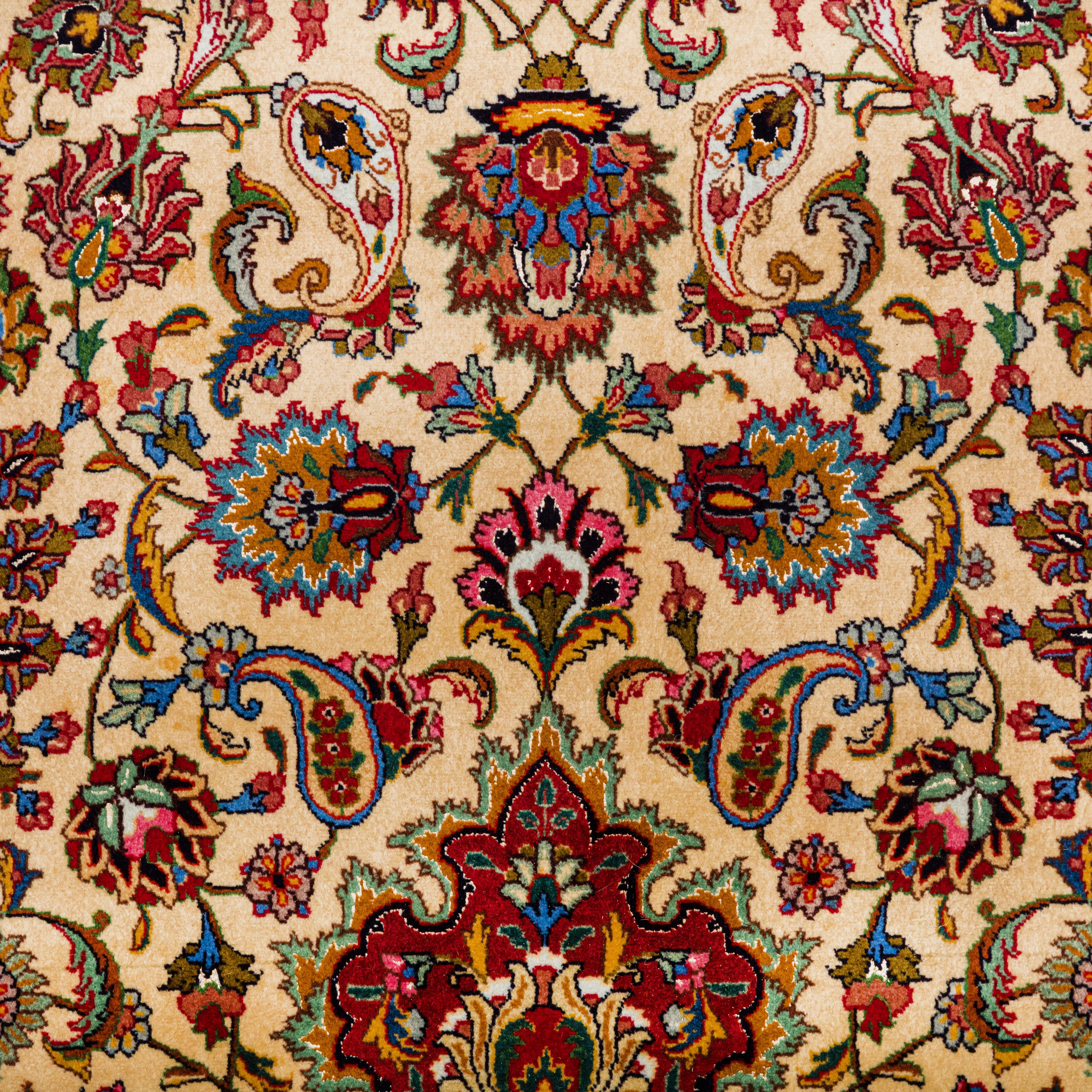 Lot 68 - An identical very fine part silk Tabriz