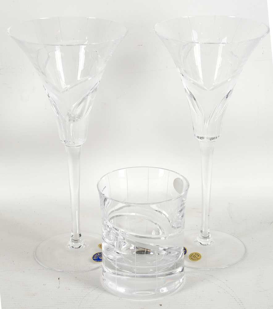 Lot 561 - A Bohemian contemporary glassware set of 8