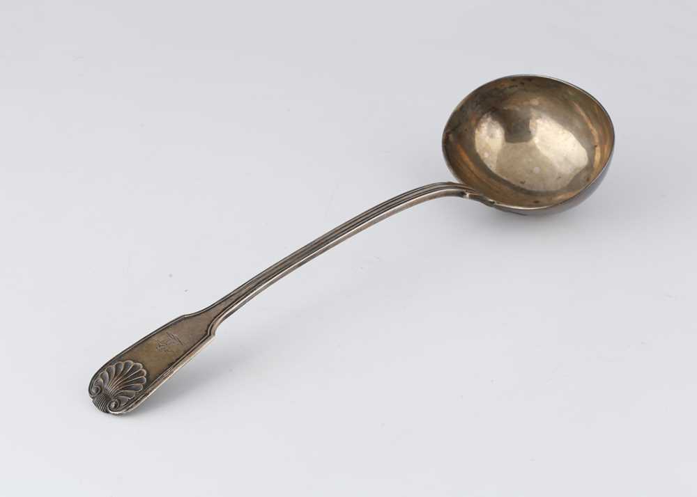 Lot 14 - Antique Victorian Sterling Silver soup ladle