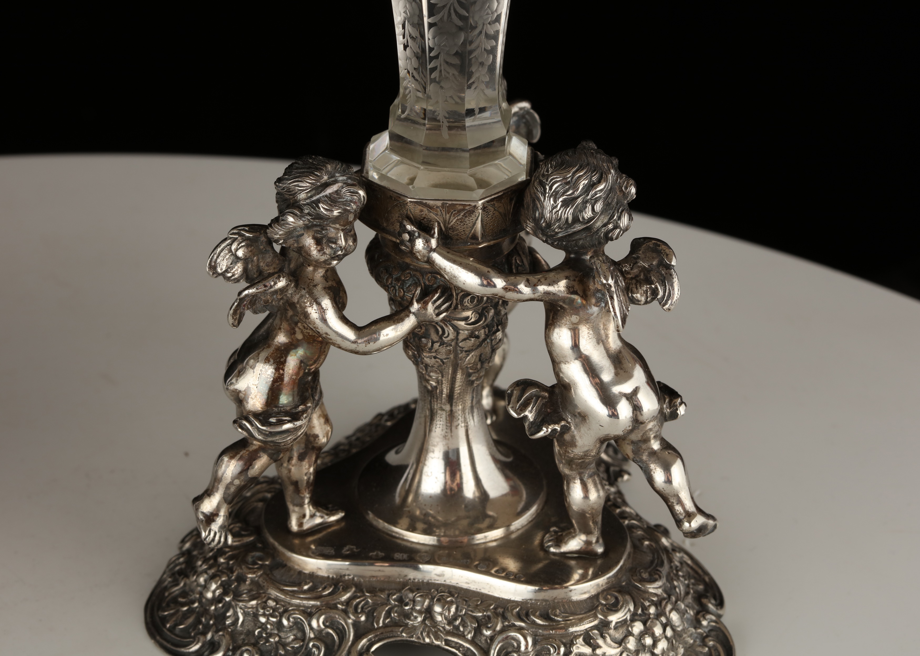 Lot 148 - Pair of Antique 19th Century German Silver
