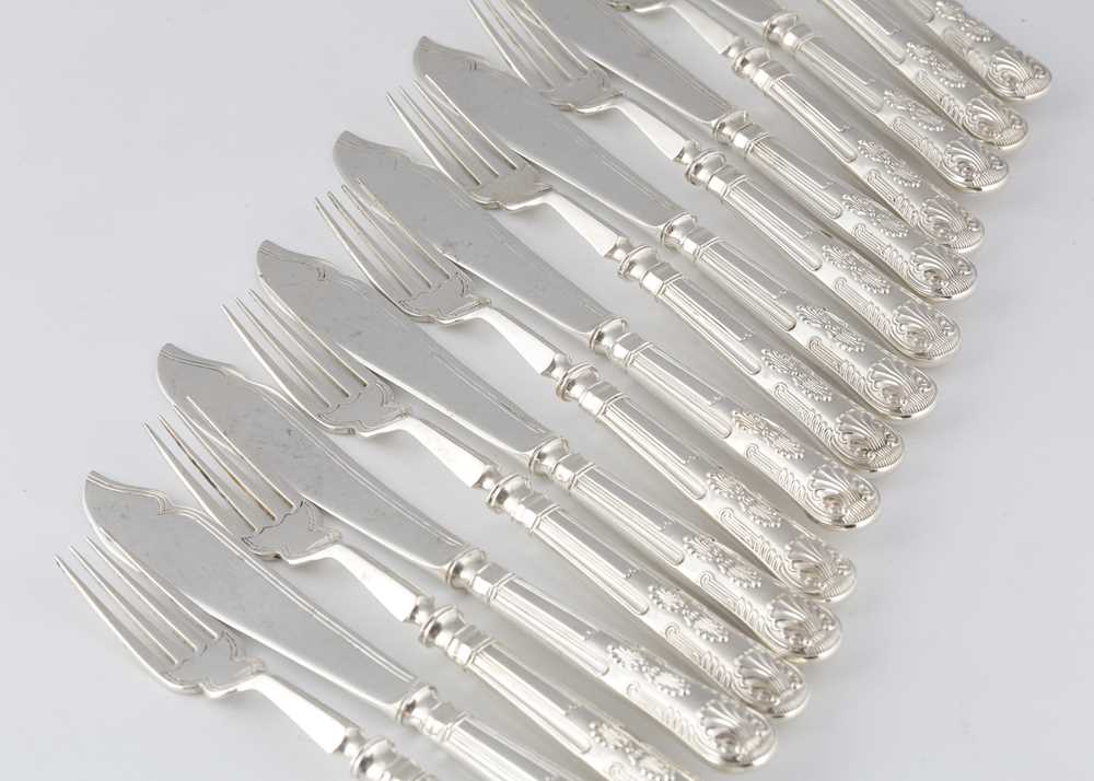 Lot 2 - Set of Vintage Sterling Silver fish cutlery by
