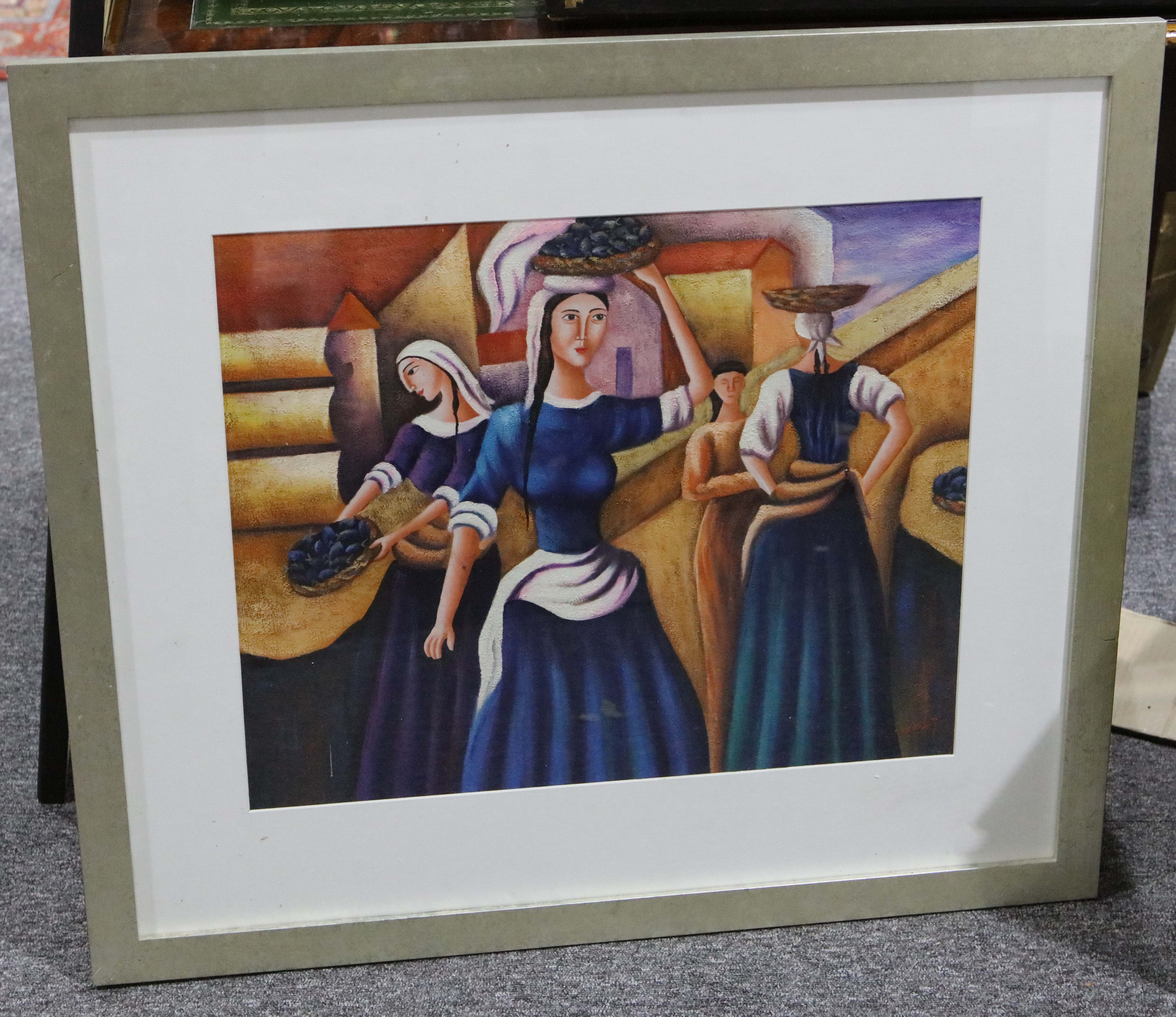 Lot 119 - An oil painting portrait of basque peasant