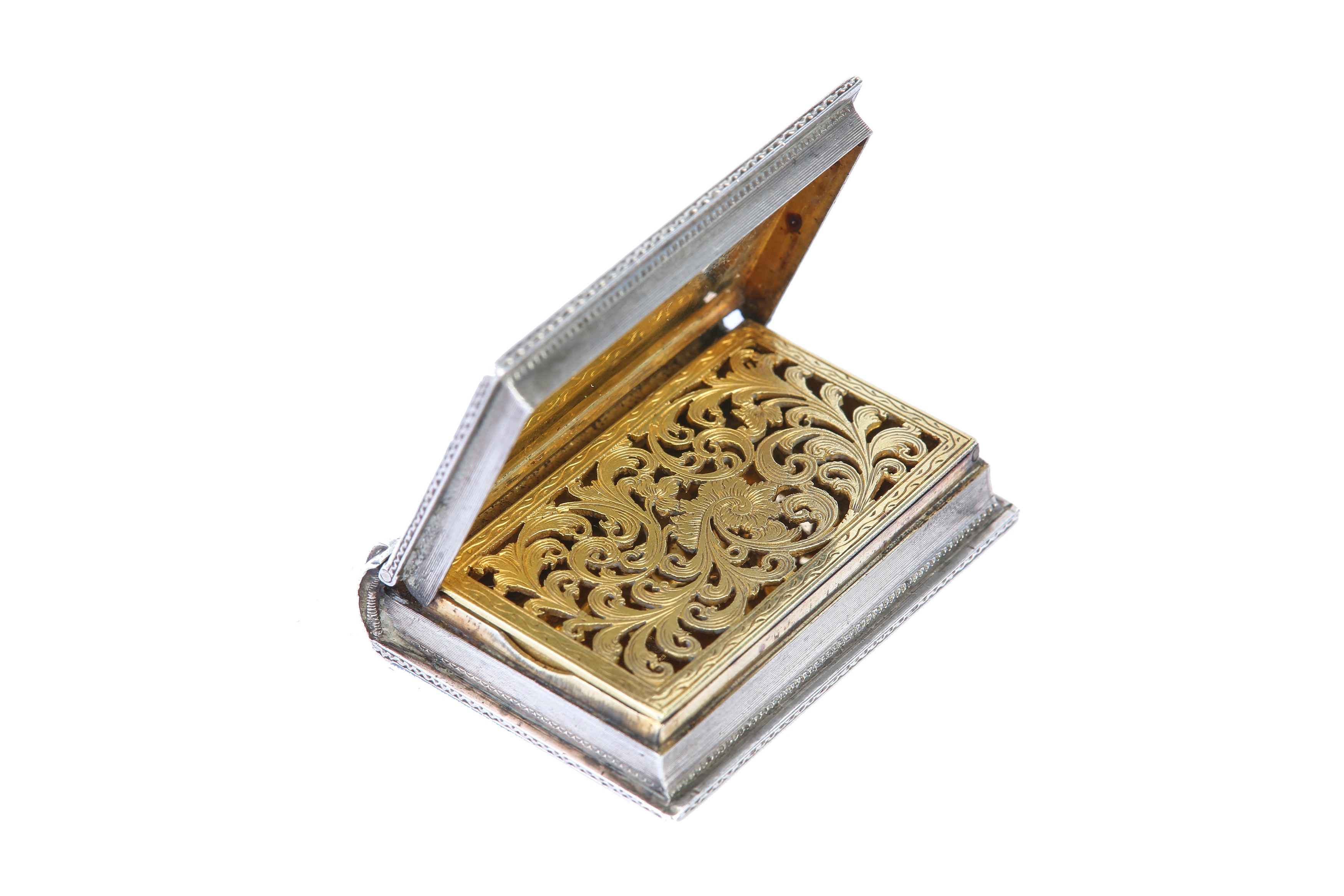 Lot 187 - A William IV antique sterling silver book