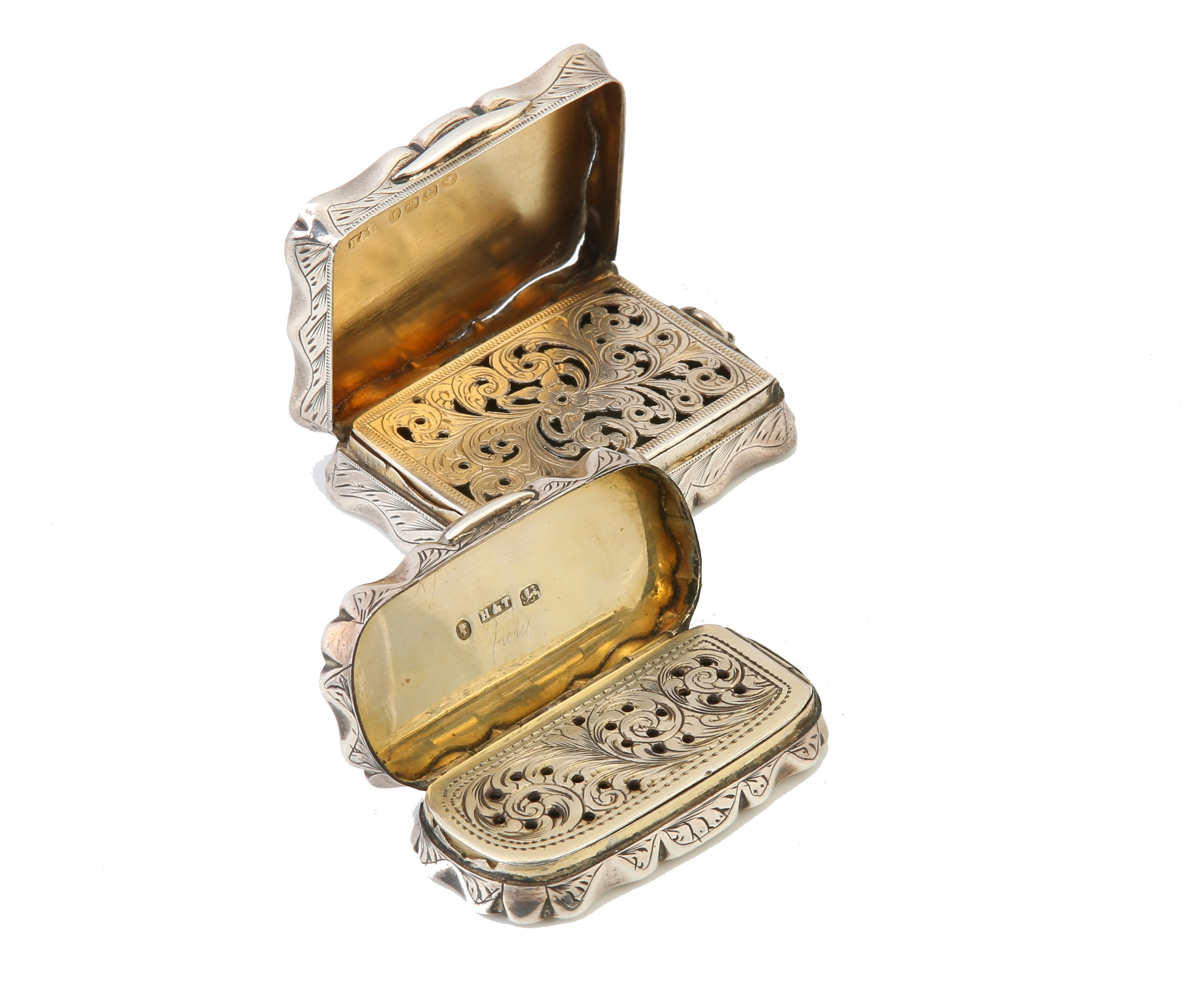 Lot 181 - Two Victorian antique sterling silver