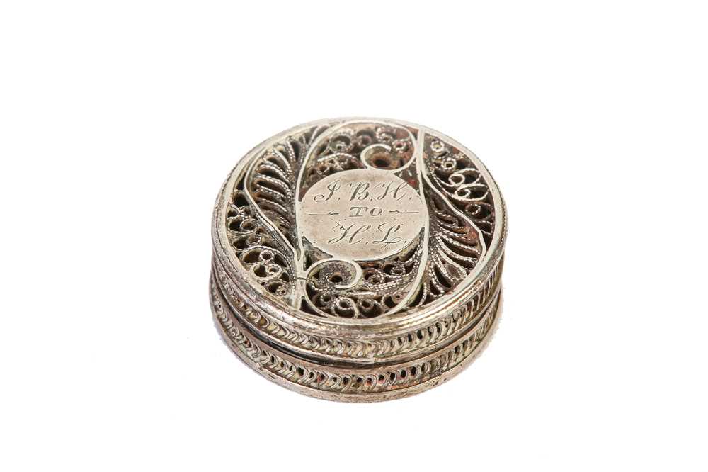 Lot 190 - A rare George III antique sterling silver