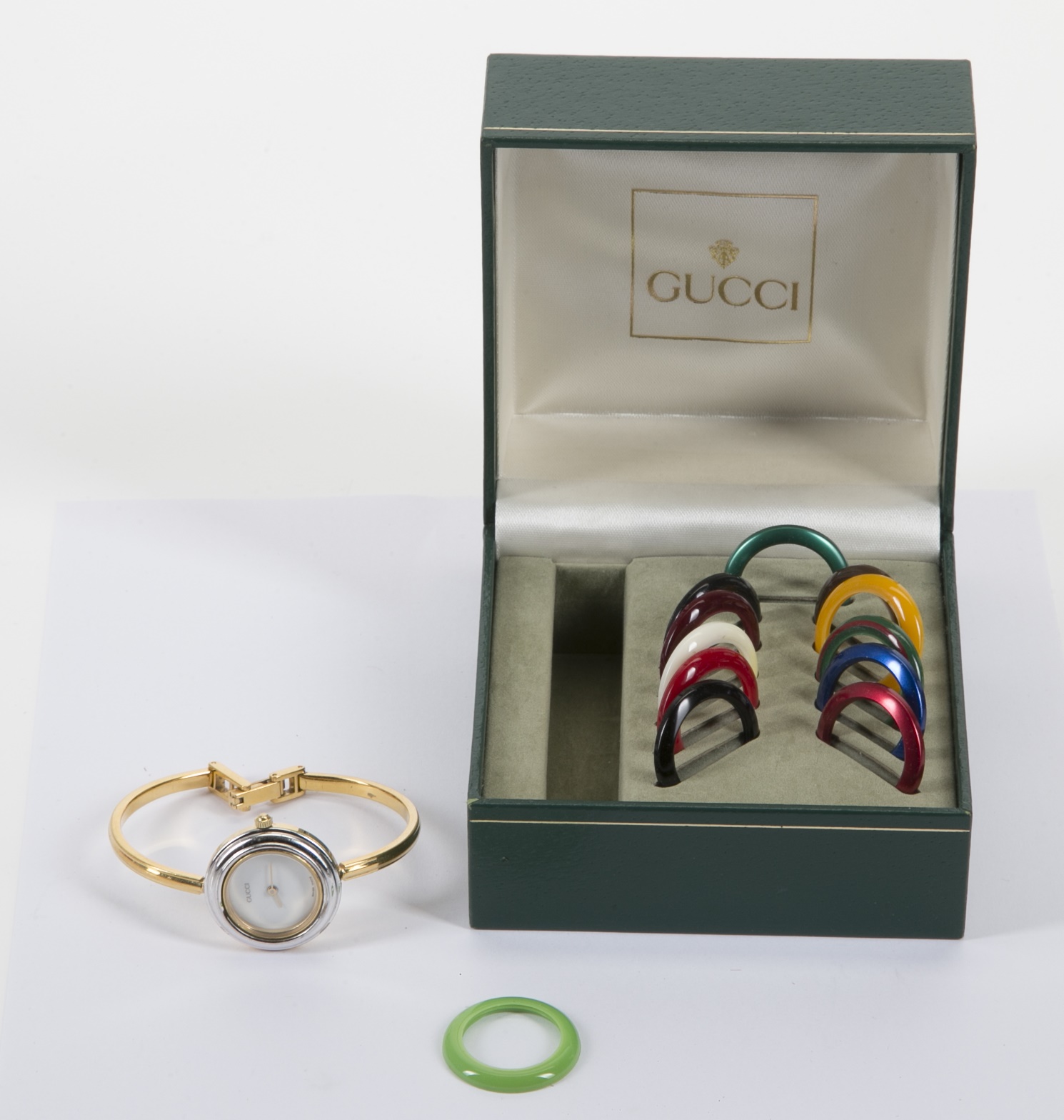 Lot 623 - Gucci interchangeable cocktail watch, c.1993,