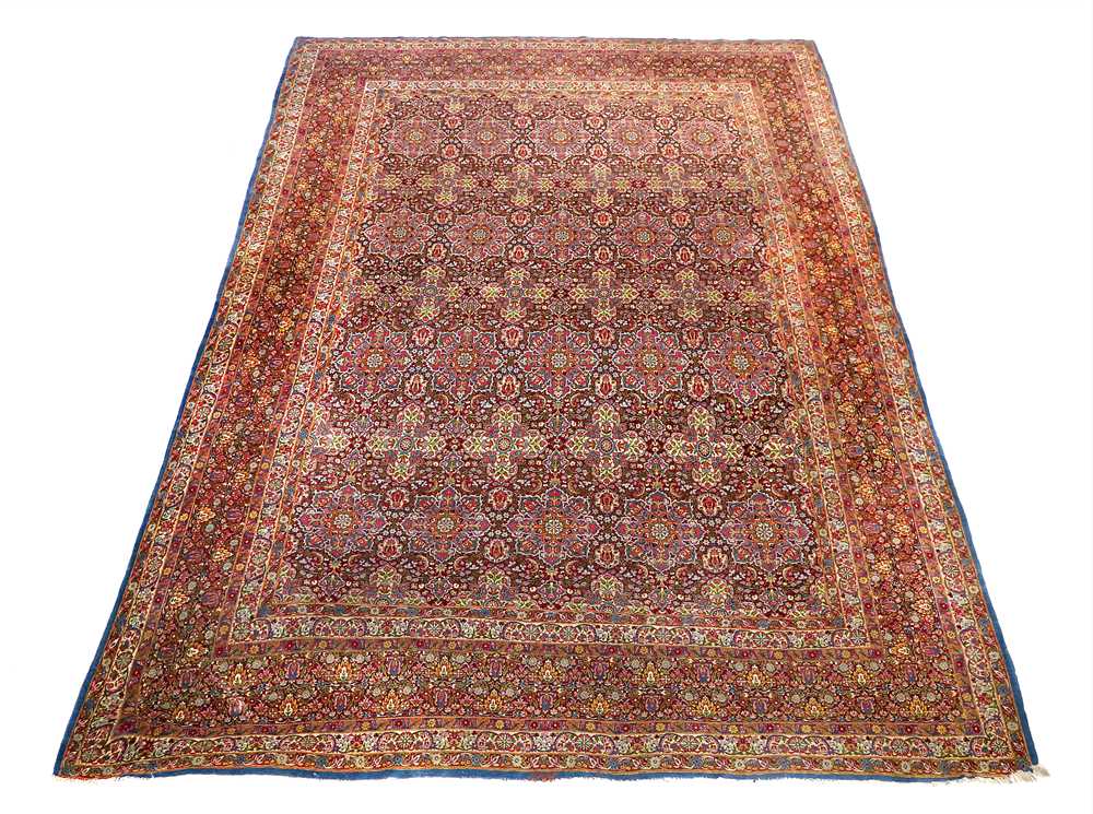 Lot 3 - A FINE SIGNED LAVAR KERMAN CARPET, CENTRAL