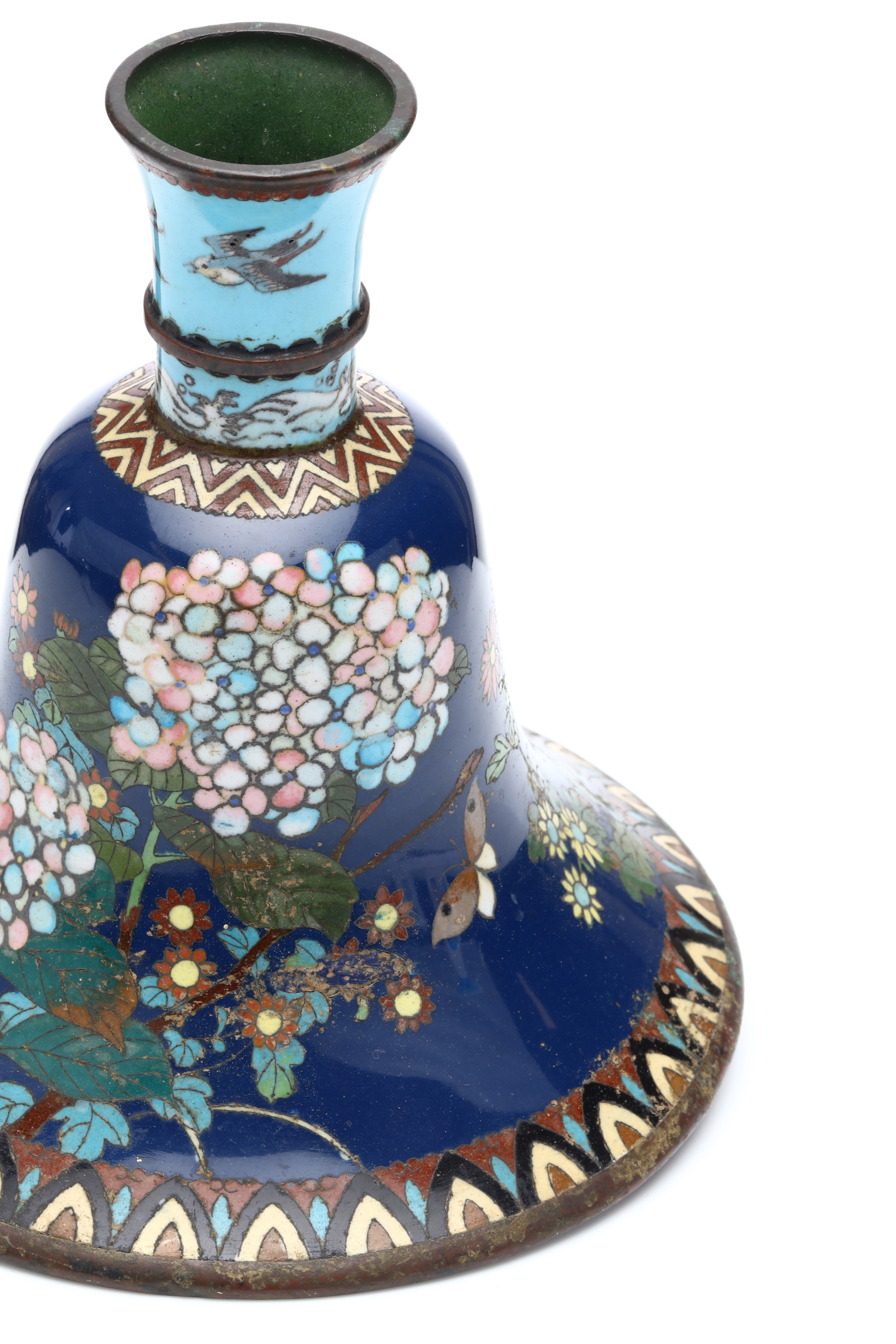 Lot 281 - A VERY UNUSUAL JAPANESE CLOISONNE BELL