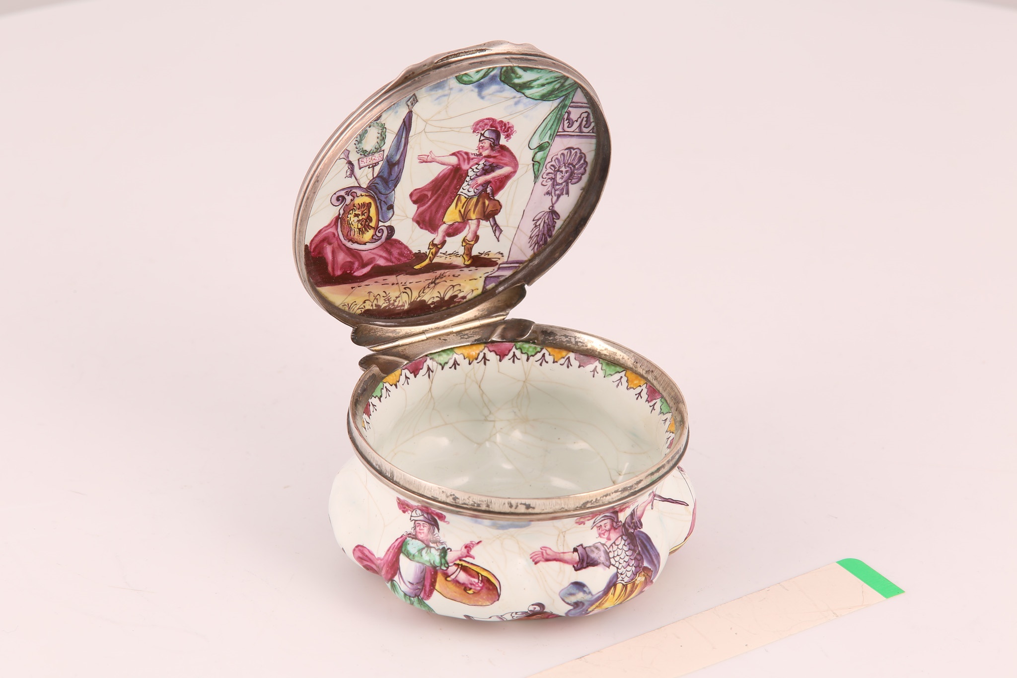 Lot 1 - A mid- 18th century German enamel and unmarked
