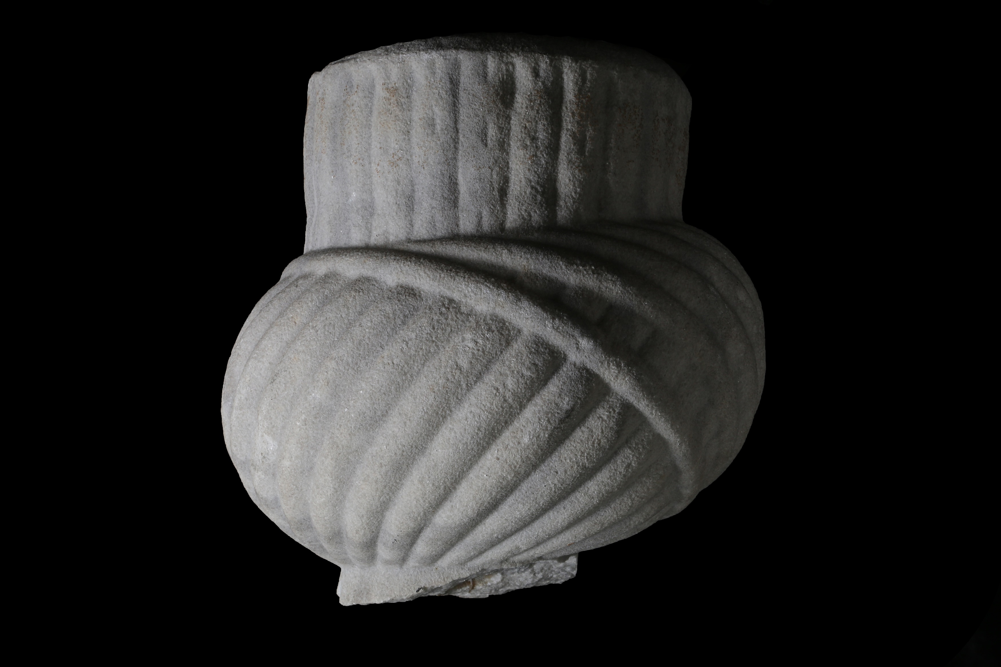 Lot 70 - A LARGE OTTOMAN CARVED MARBLE TURBAN Ottoman