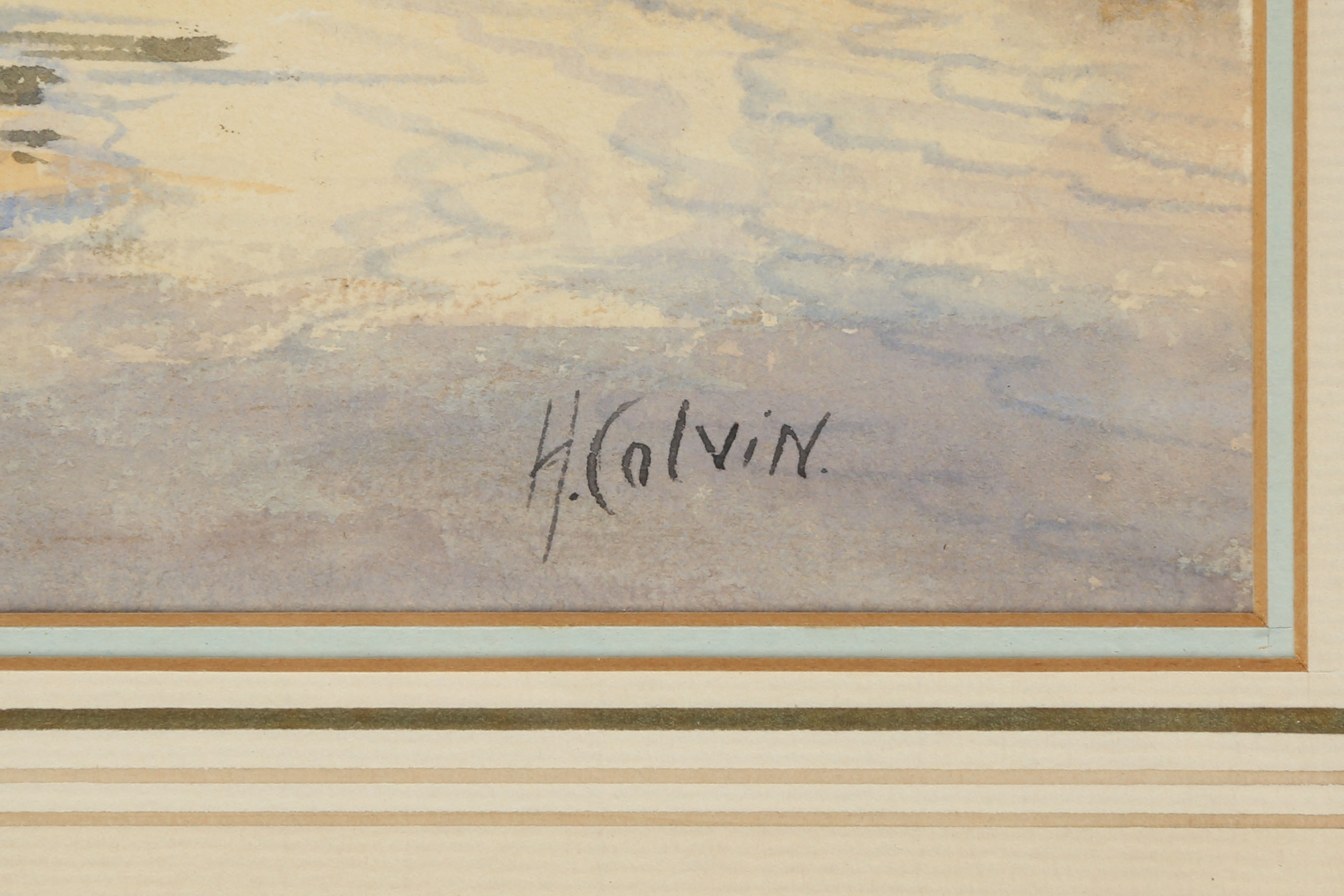 Lot 475 - H. Colvin 19th Century, study of coastal