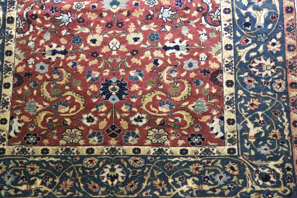 Lot 42 - AN UNUSUAL FINE PANDORMA PRAYER RUG, TURKEY