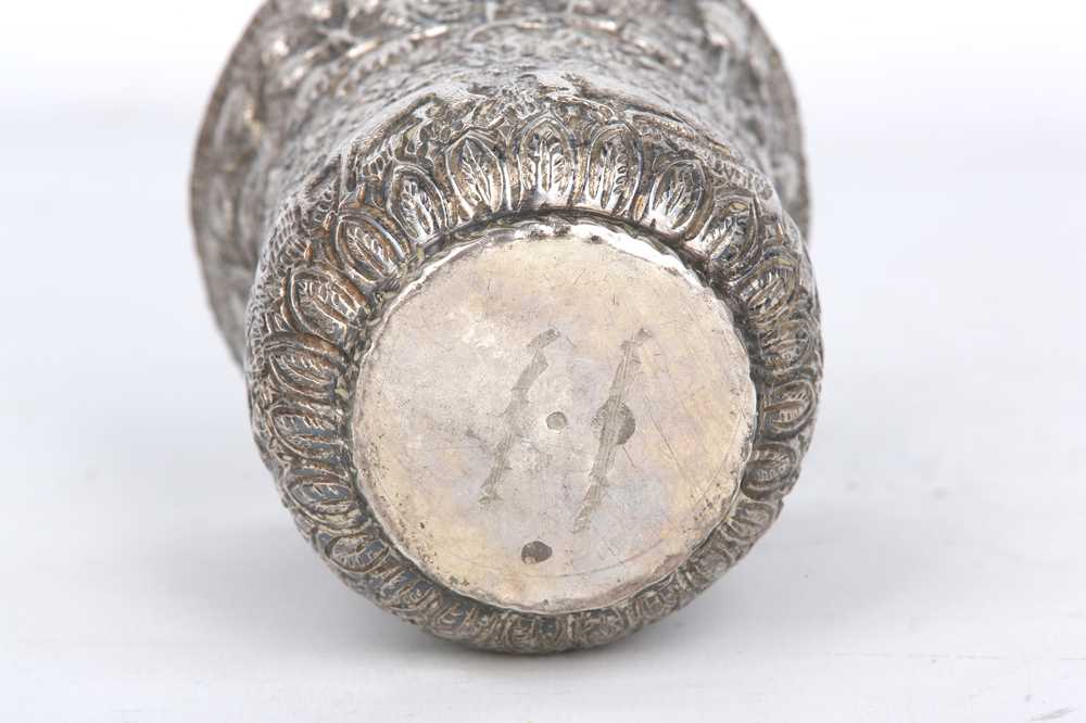 Lot 71 - A SMALL SILVER REPOUSSÉ BEAKER Ottoman