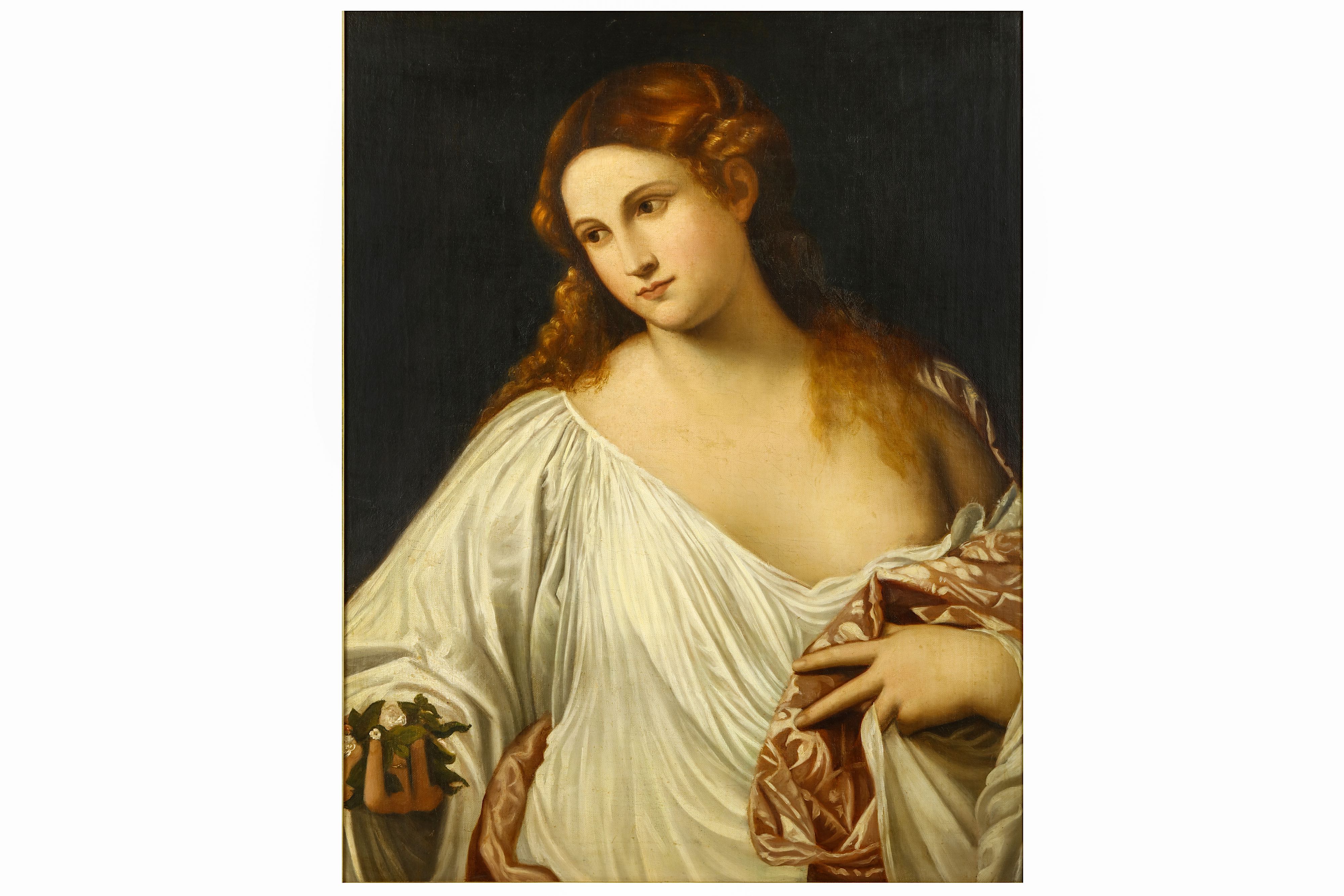 Lot 33 - AFTER TIZIANO VECELLIO, CALLED TITIAN Flora