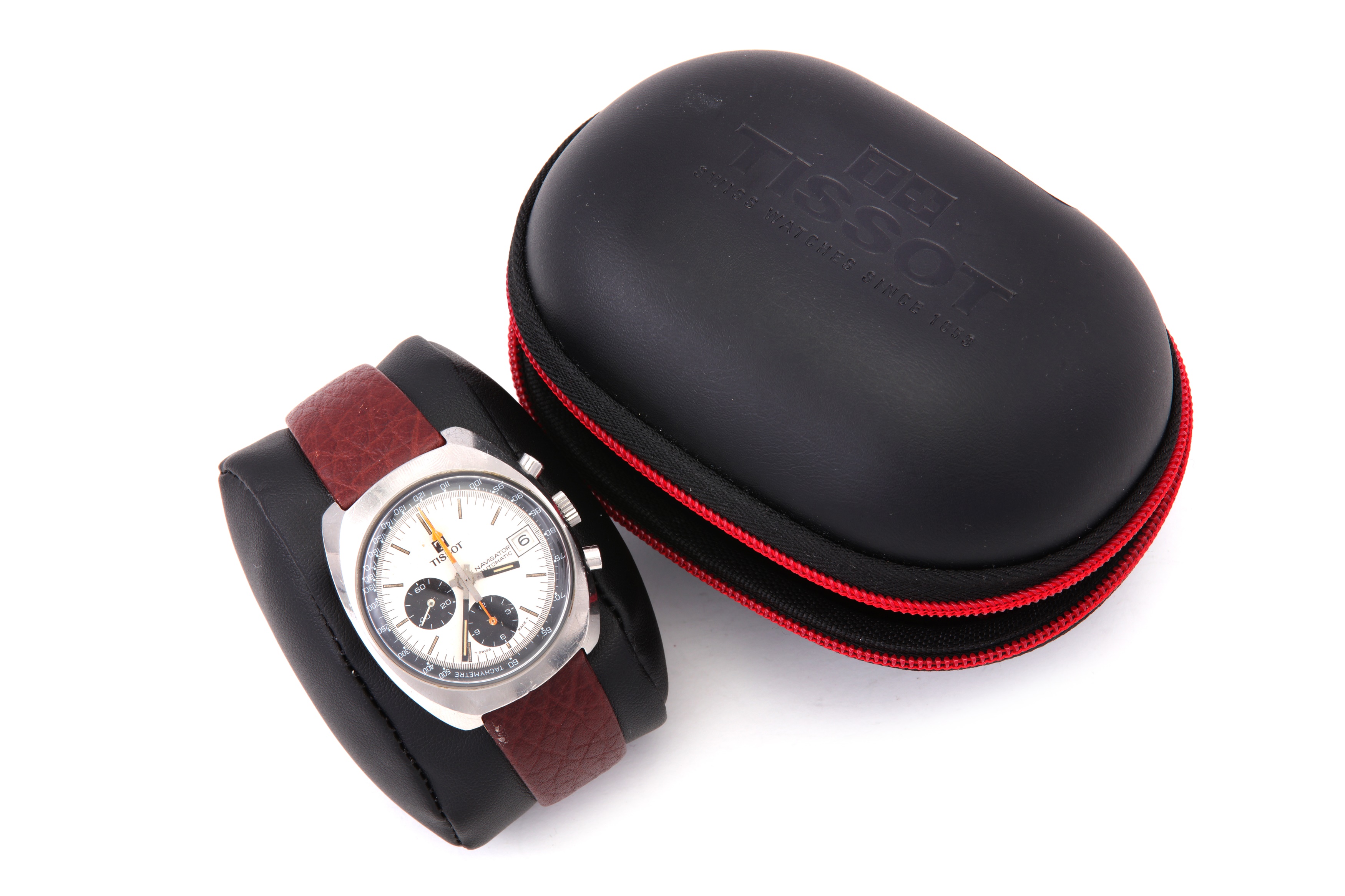 Lot 346 - TISSOT. A GENTS STAINLESS STEEL AUTOMATIC