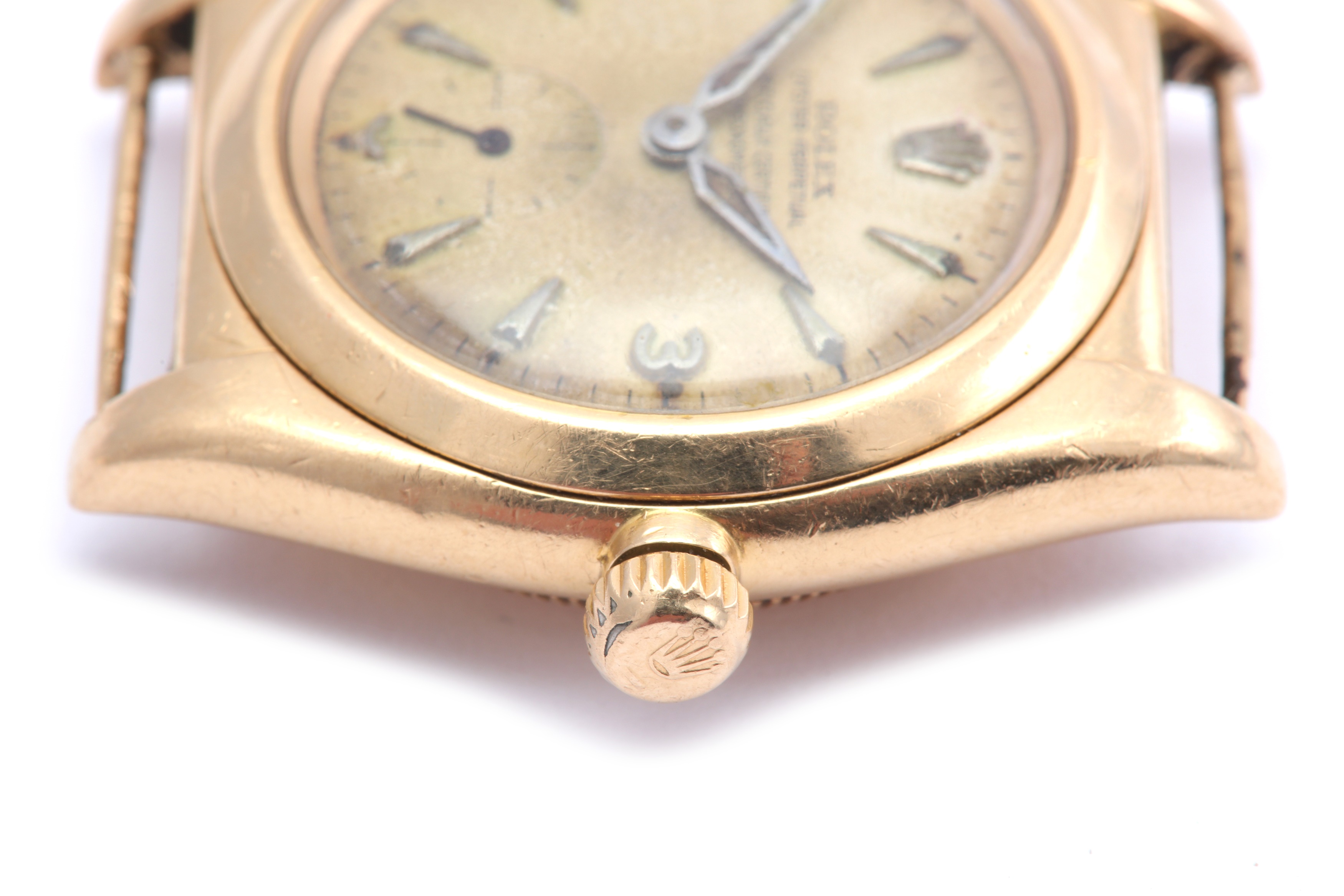 Lot 337 - VINTAGE ROLEX. A 18 K YELLOW GOLD AUTOMATIC