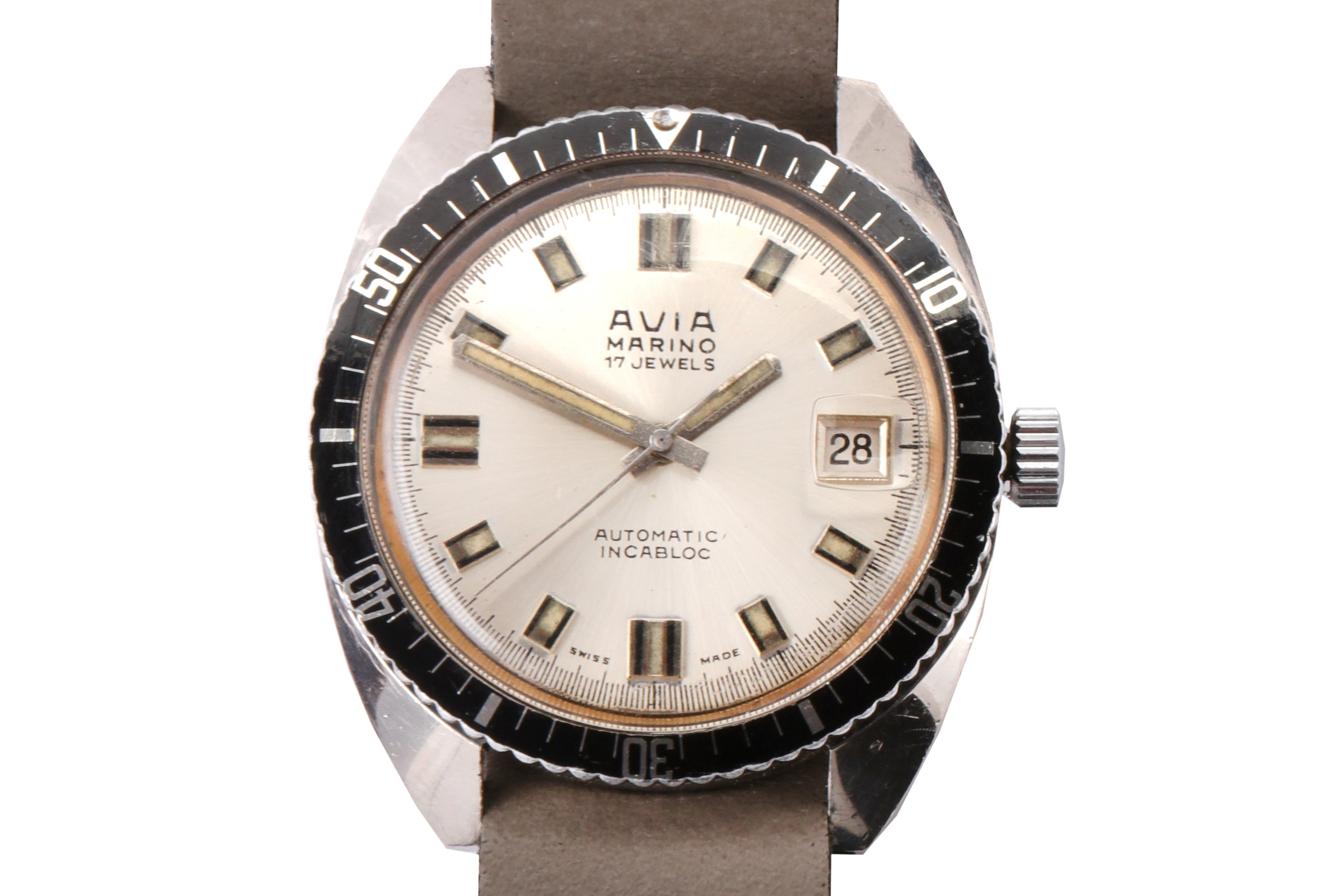 Lot 344 - AVIA. A GENTS STAINLESS STEEL AUTOMATIC