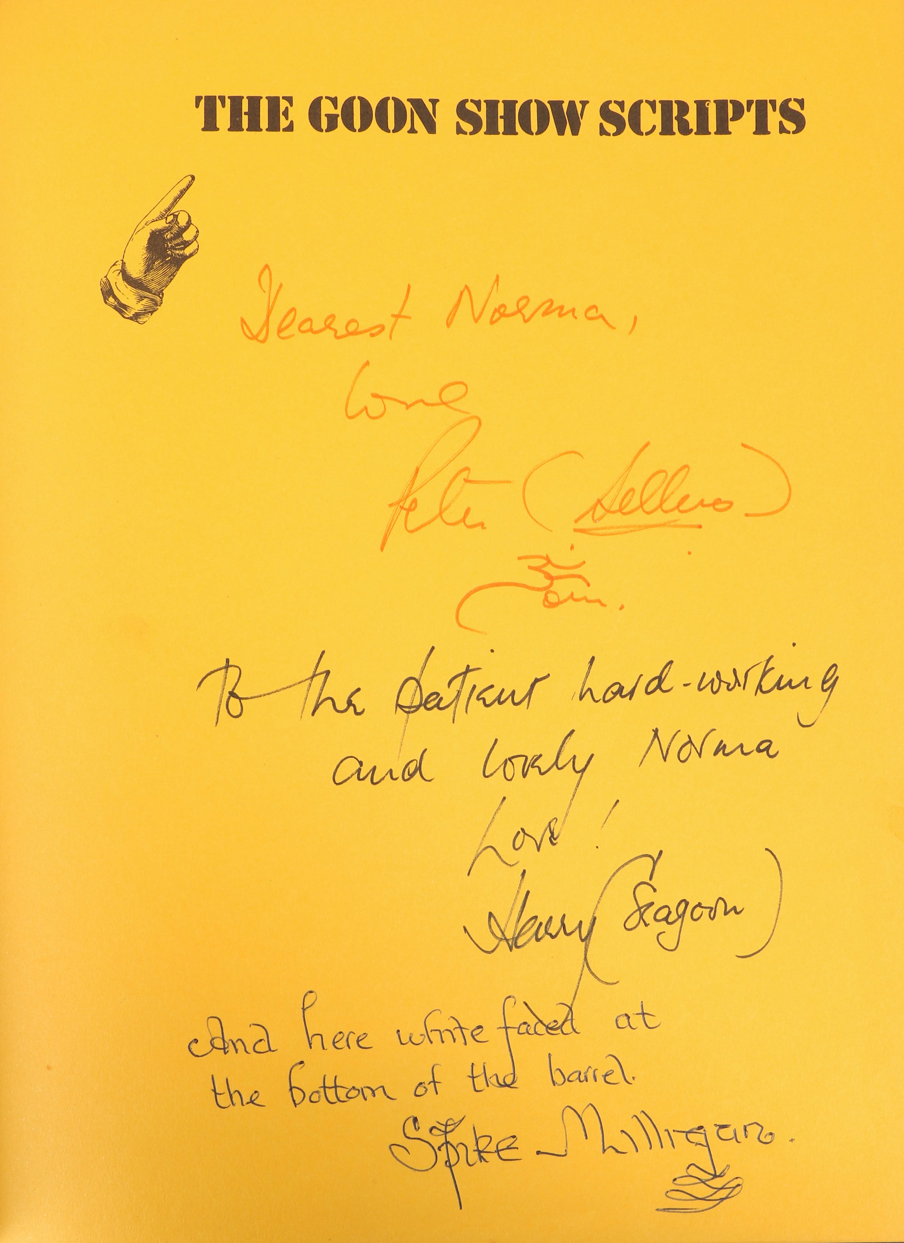 Lot 101 - The Goon The Goon Show Scripts, third