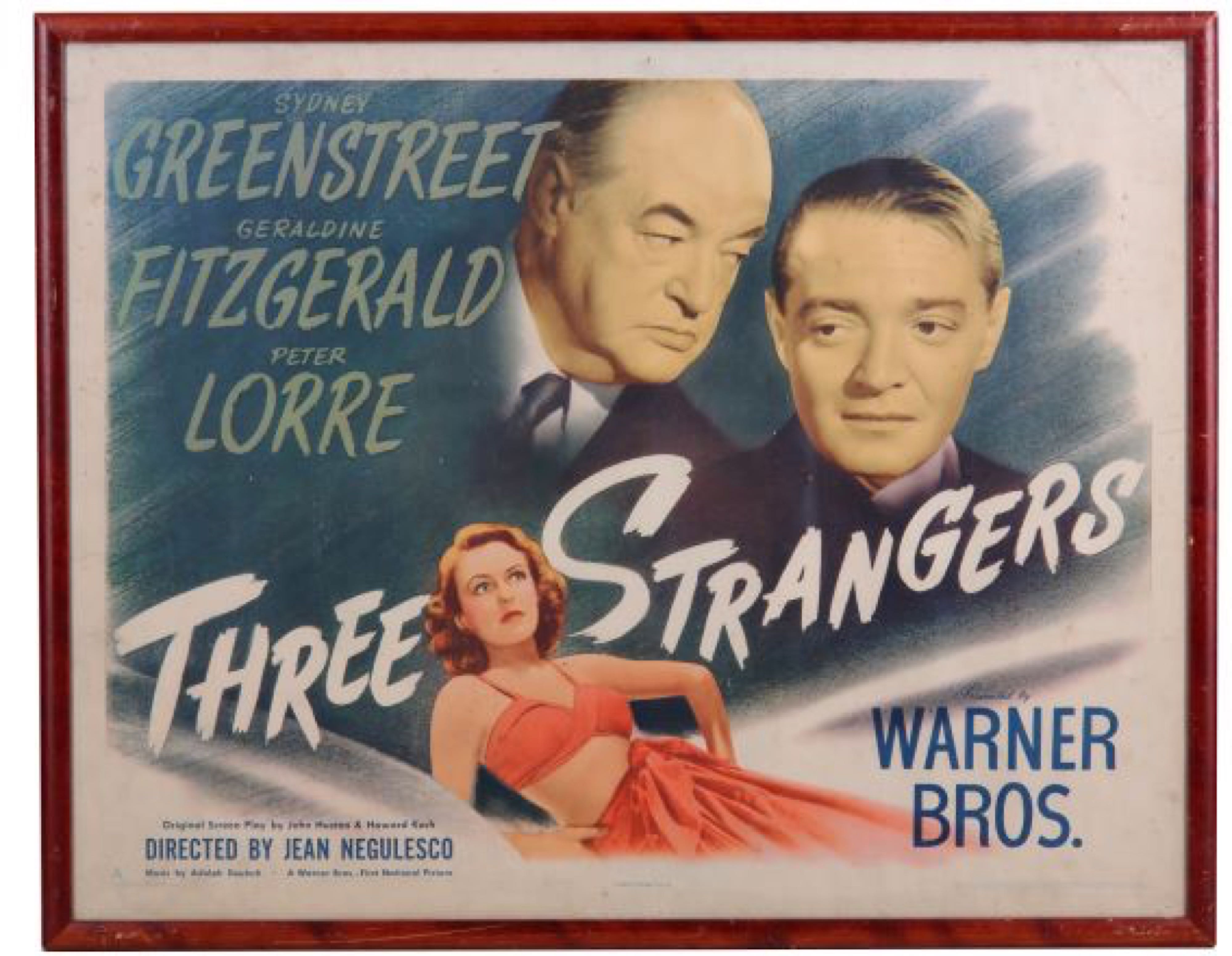 Lot 80 - Movie Posters.- Warner Bros Three Strangers;
